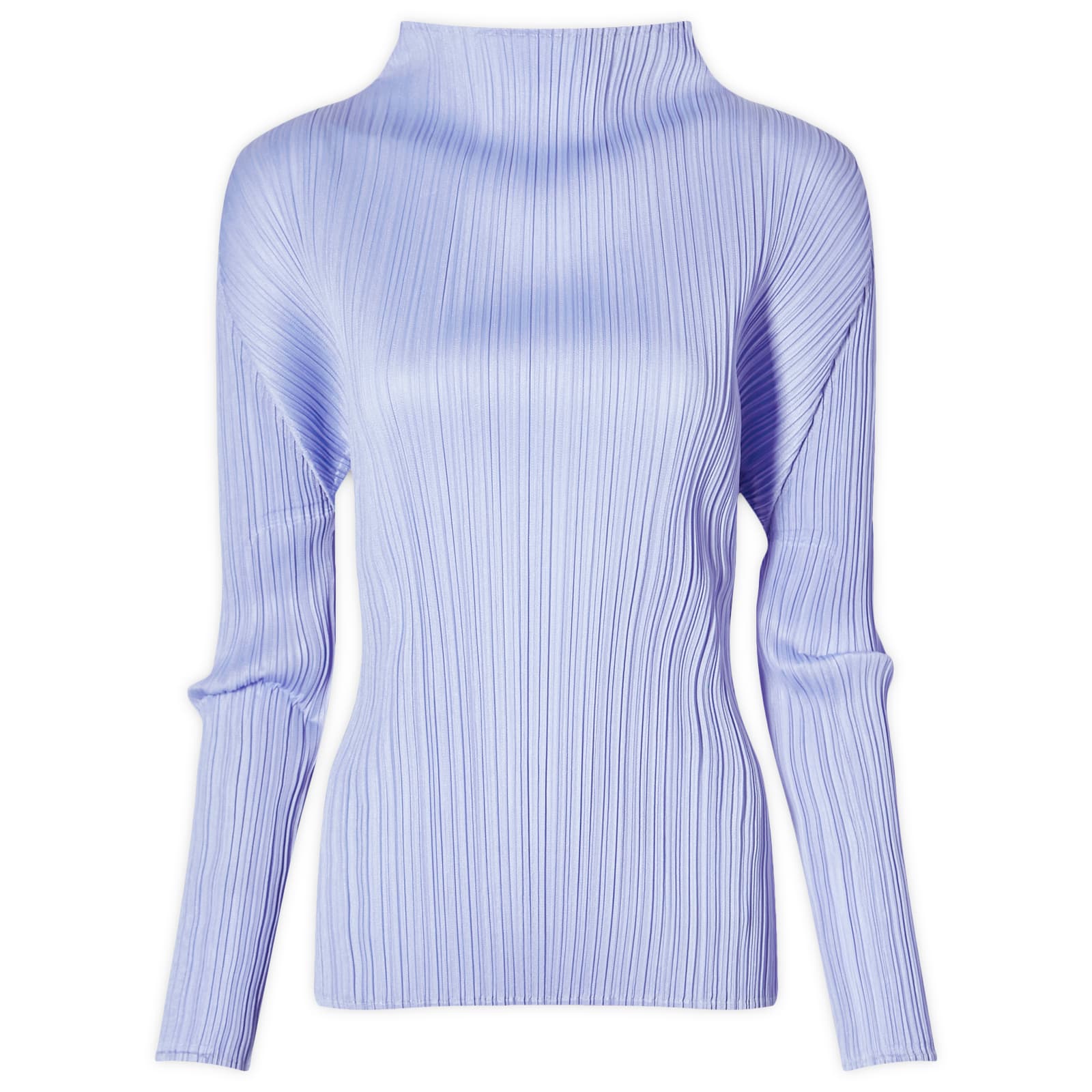 Pleats Please Issey Miyake Colourful Basics Roll Neck Long S Blue | END ...