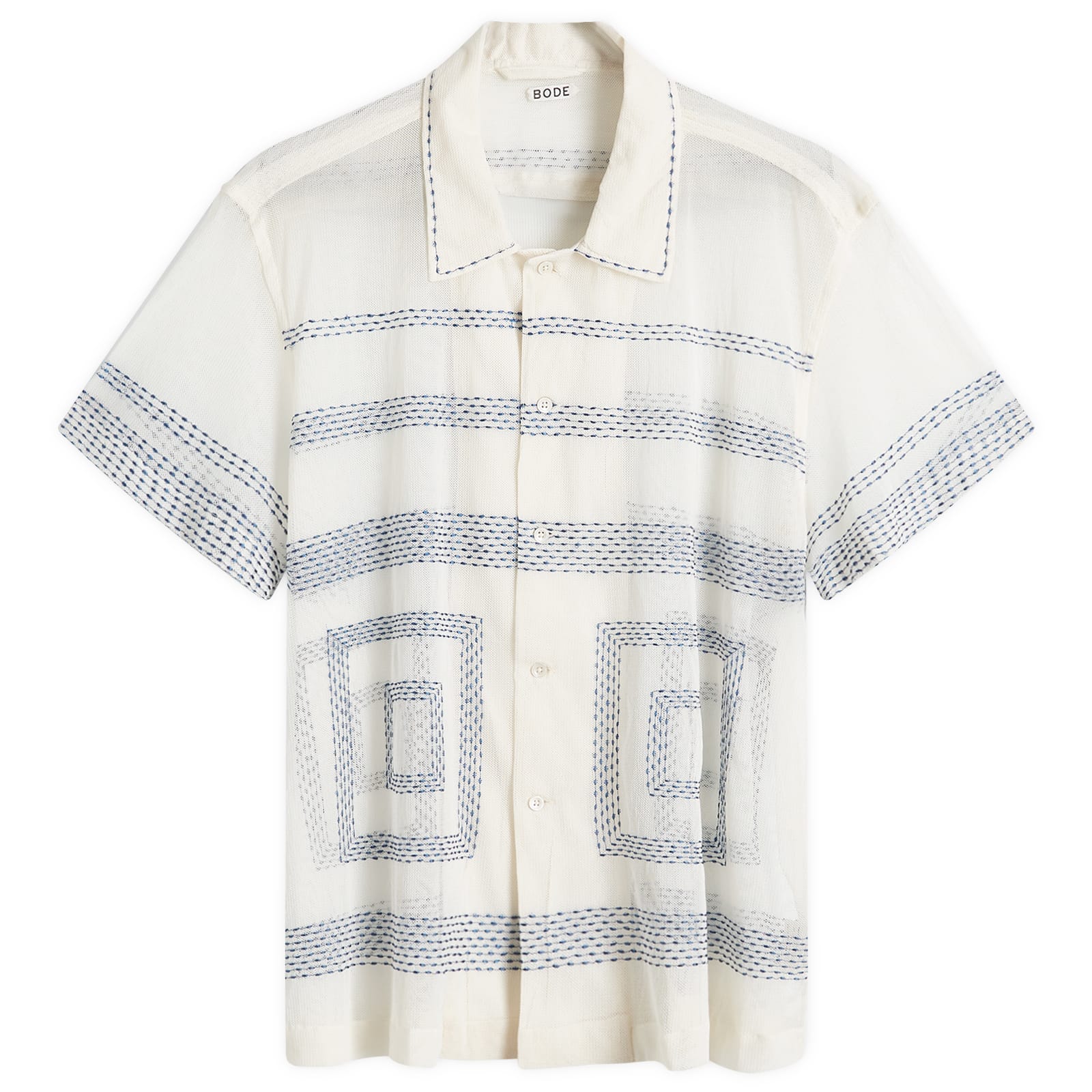 BODE Tile Stitch Vacation Shirt Multi | END.
