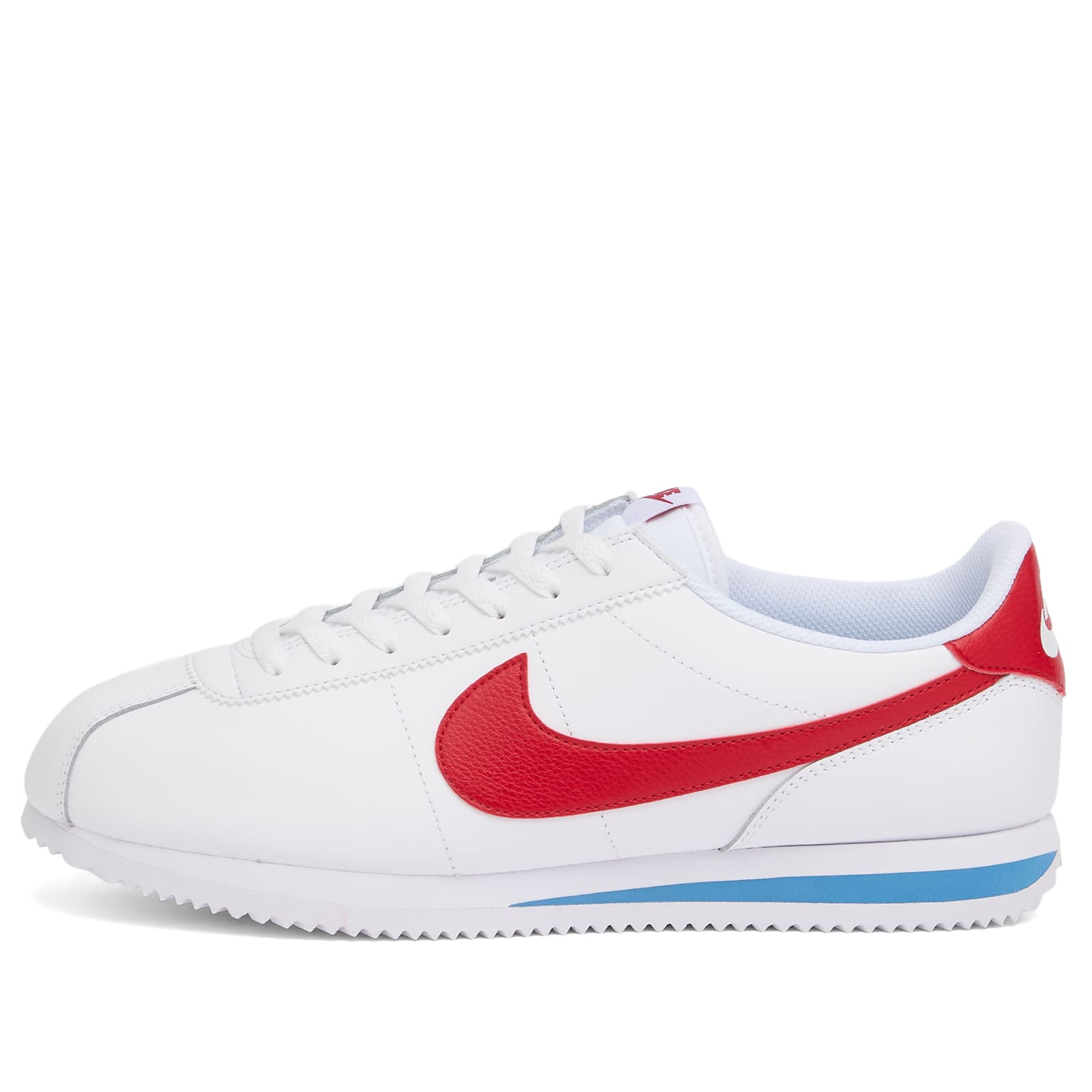 Nike Men's Cortez Ltr Sneaker White/Red/Blue - Curated Menswear