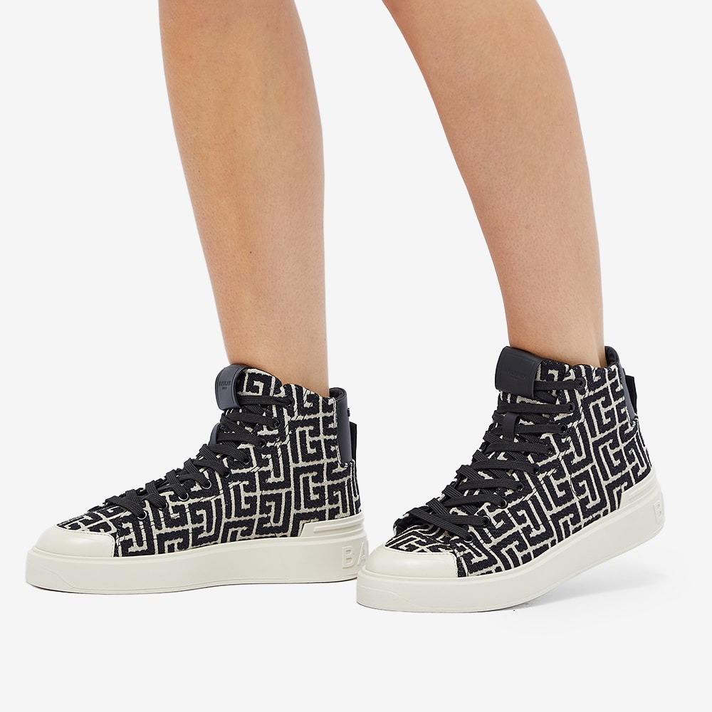 Balmain B Court High Top Sneaker Ivory | END. (US)