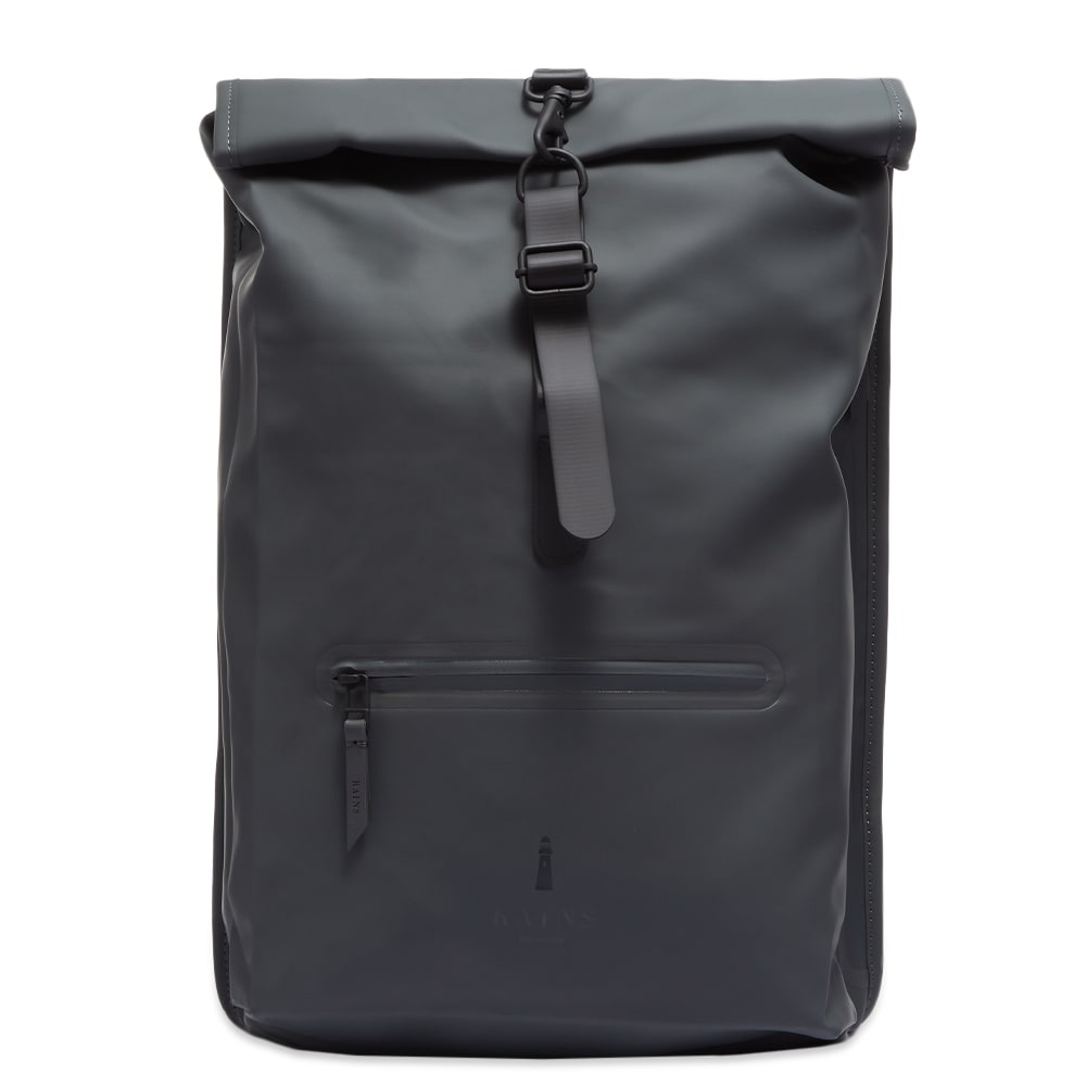 RAINS Roll Top Rucksack Slate | END. (GB)
