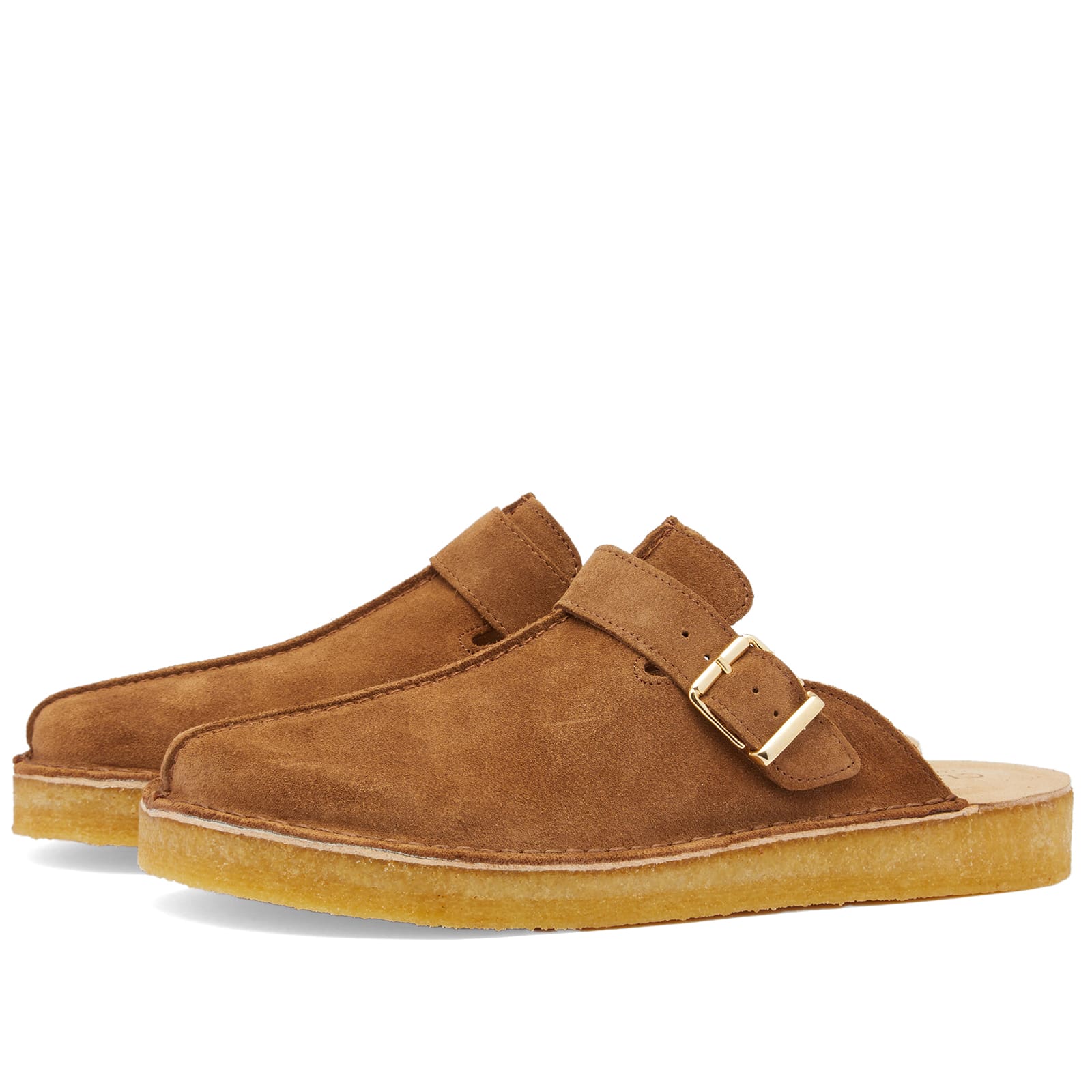 Clarks Originals Desert Trek Mule Caramel Suede | END.