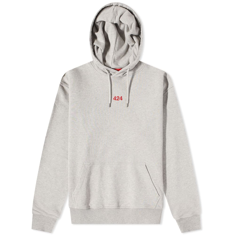 424 Logo Hoodie Grey Marl | END. (US)