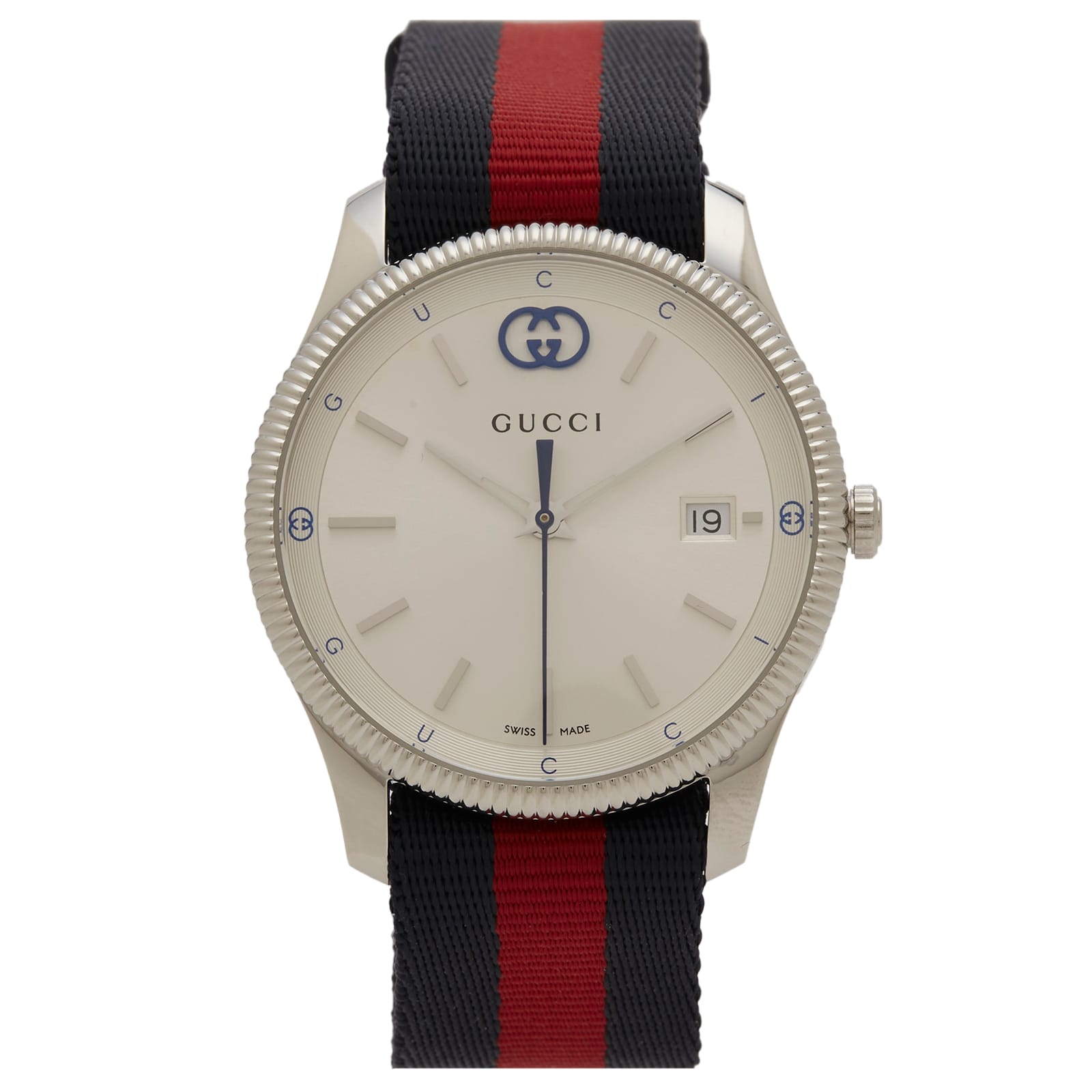 Gucci G-Timeless 38mm Web Watch Red & Green | END. (US)