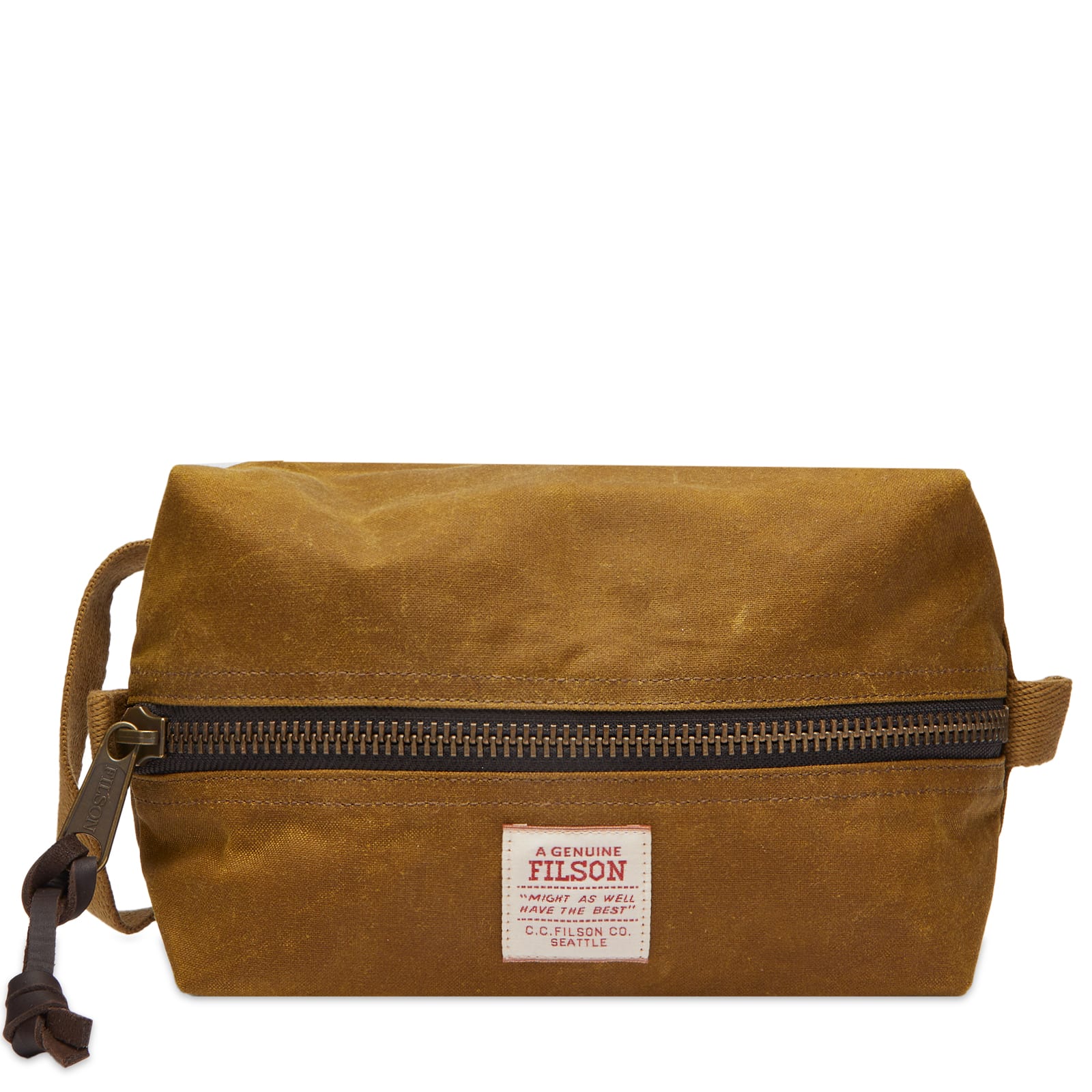 Filson Tin Cloth Travel Kit Dark Tan | END. (US)