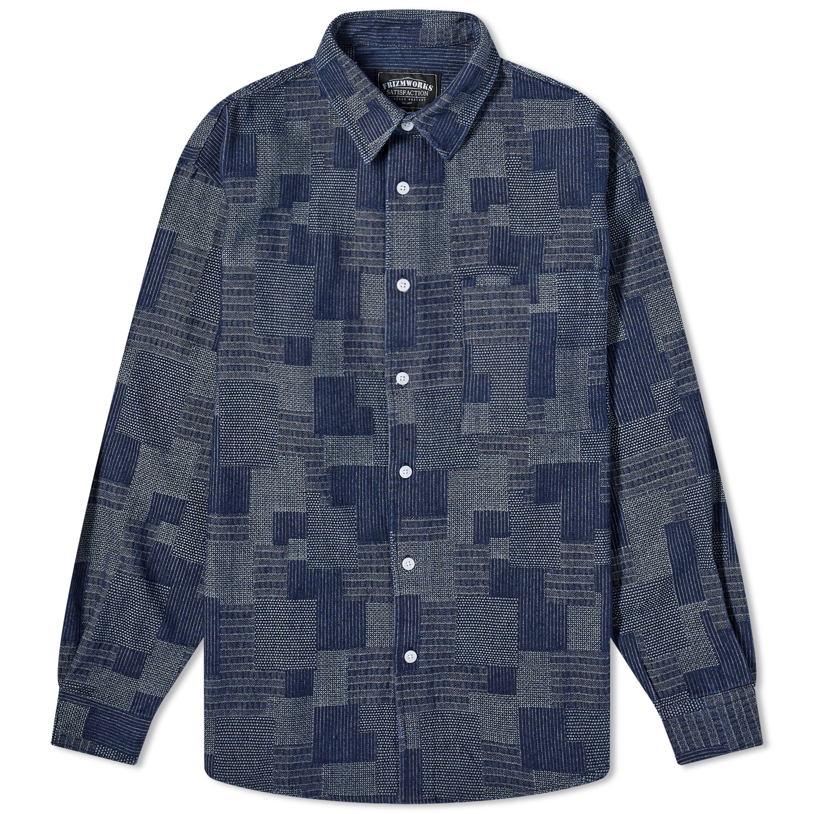 FrizmWORKS Patchwork Denim Shirt Blue | END. (US)