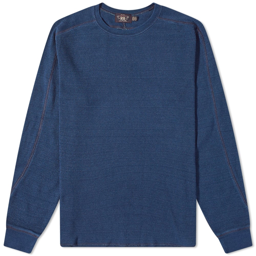 RRL Long Sleeve T-Shirt Rinsed Blue Indigo | END. (AR)