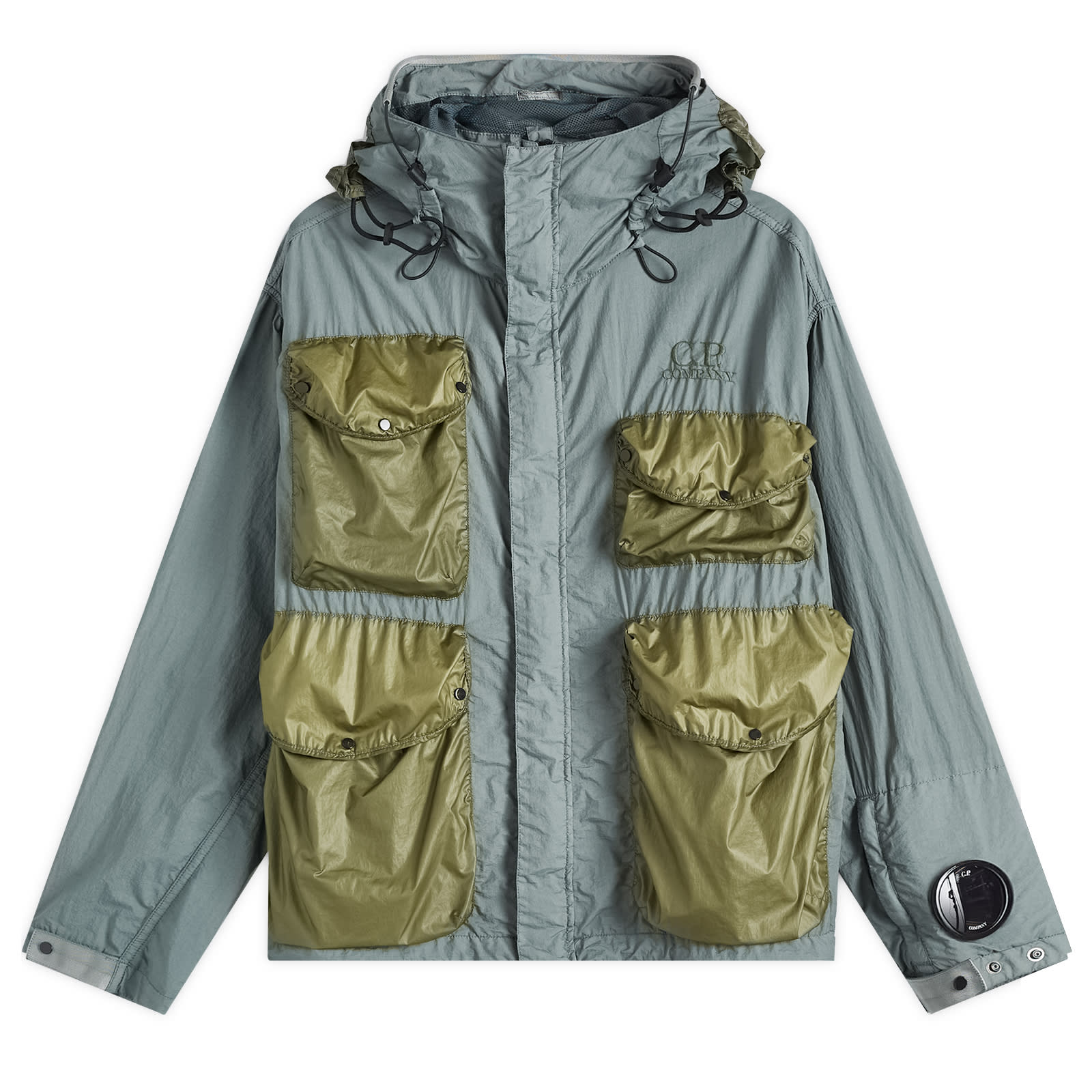 C.P. Company Multi Pocket Goggle Jacket Thyme | END. (GB)