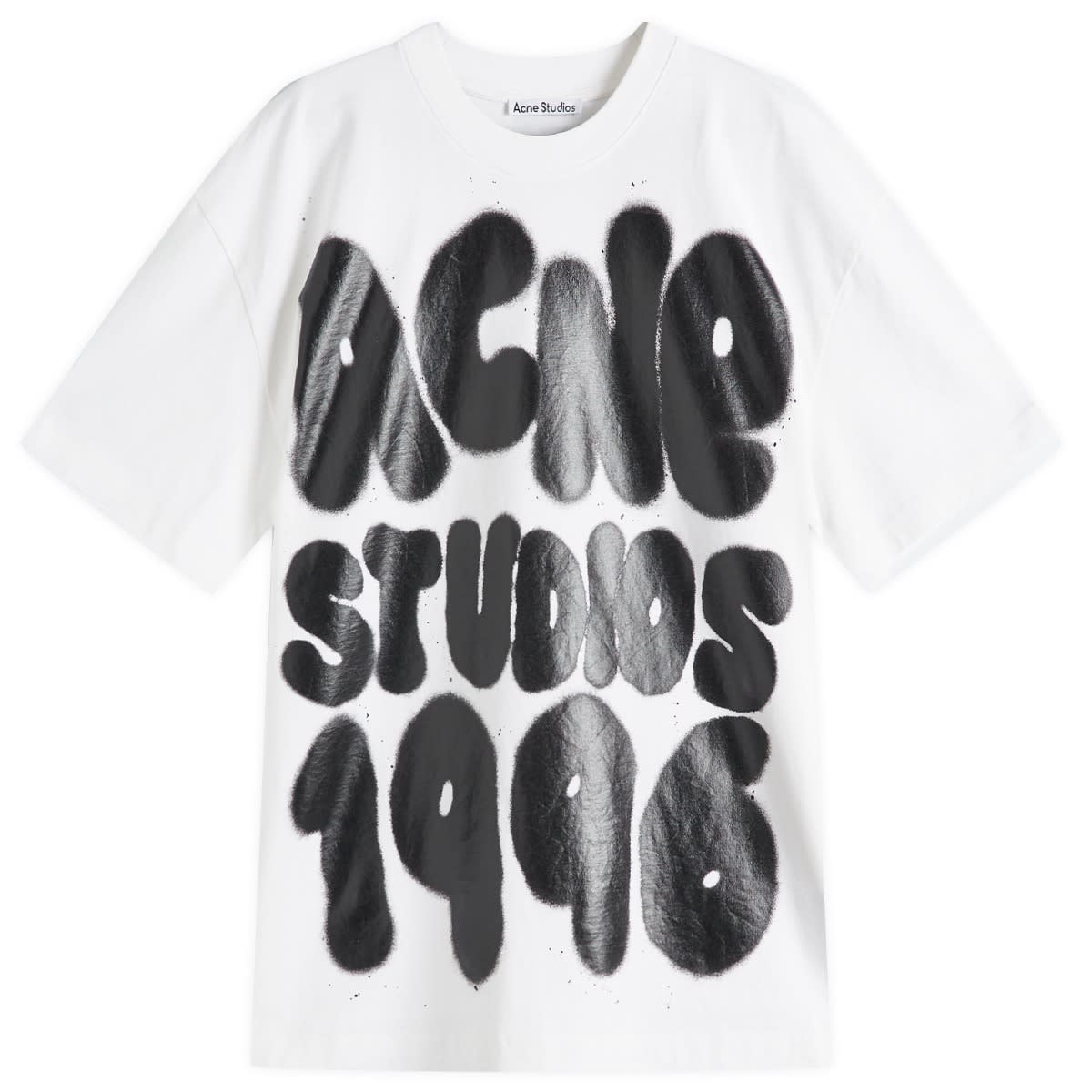 Acne Studios Spray Logo T-Shirt Optic White | END. (US)