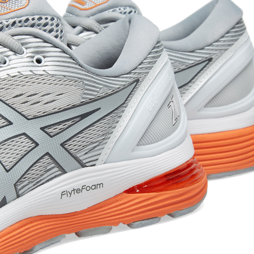 Asics Gel-Nimbus 21 Mid Grey & White | END.