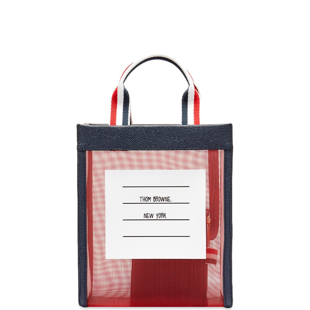 Thom Browne Small Paper Label Tote Red, White & Blue | END. (GB)