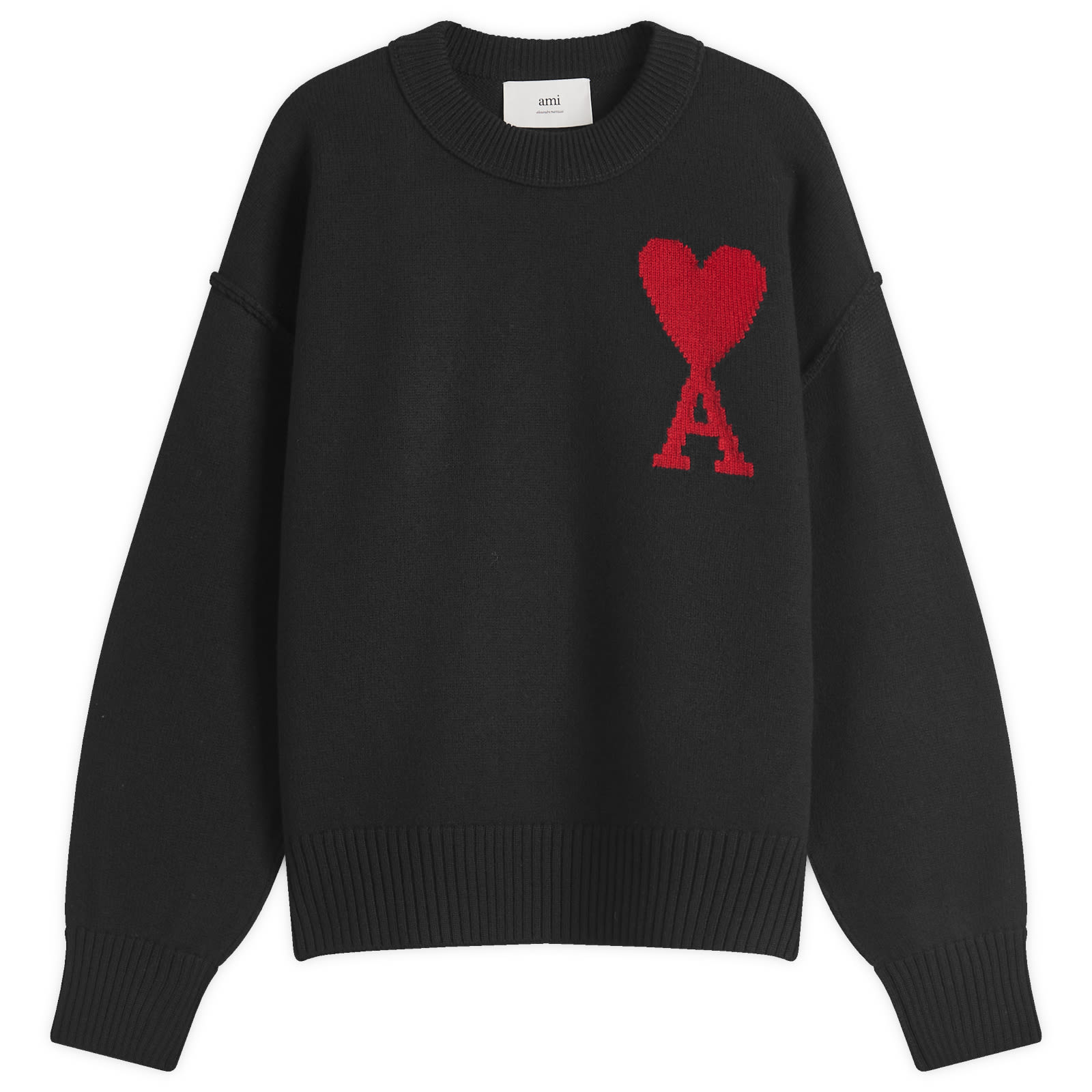 AMI ADC Large Crew Knit Sweater Black | END. (GB)