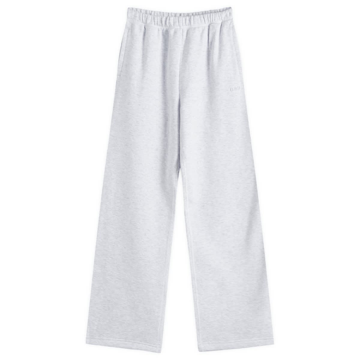SKIMS Cotton Fleece Classic Straight Leg Pant Light Heather Grey | END ...