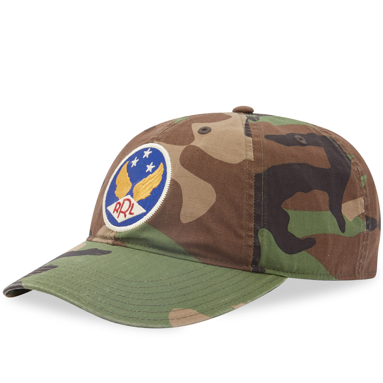 RRL Camo Ball CP Cap Woodland Camo | END. (GB)