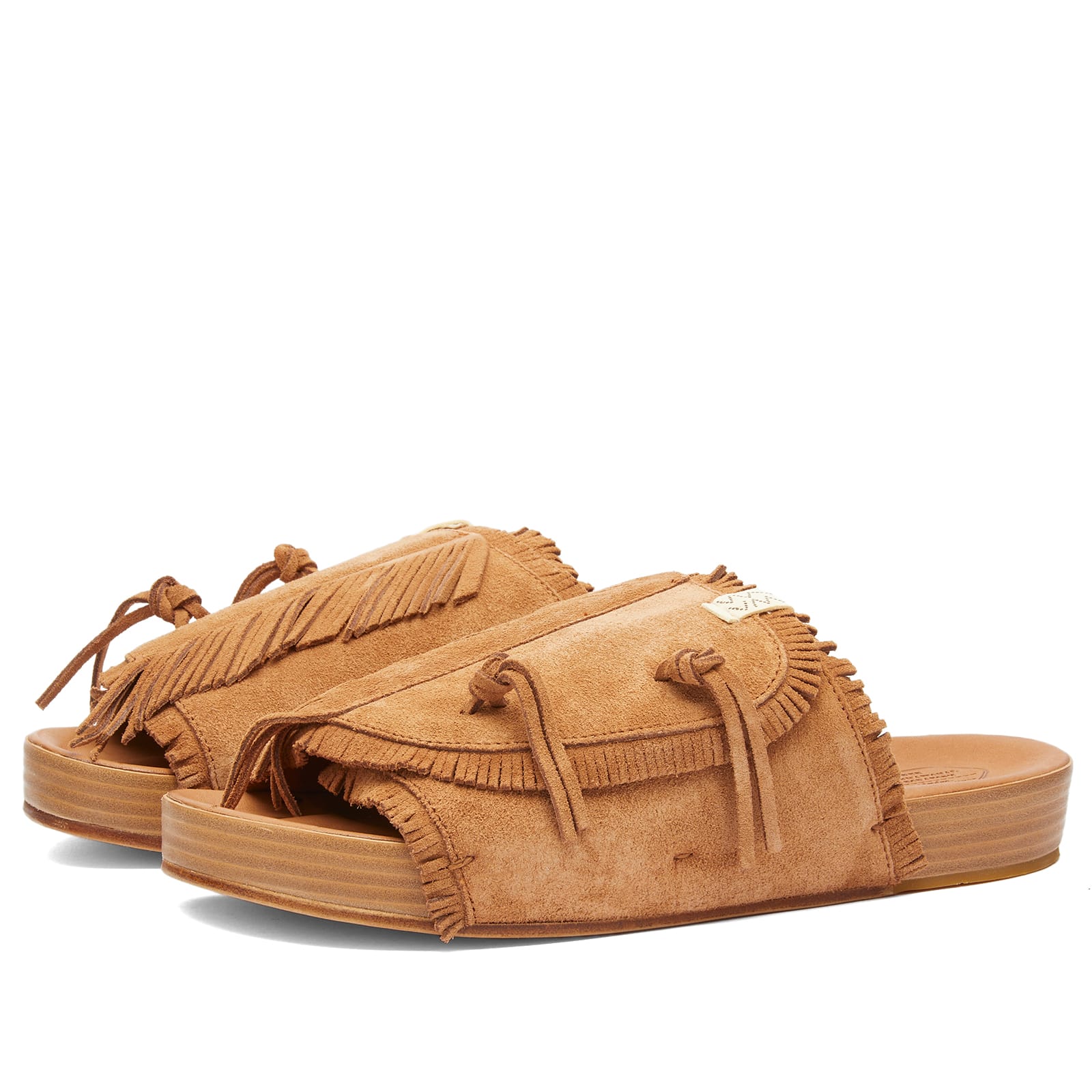 Visvim Christo Shaman Folk Sandals Light Brown | END.