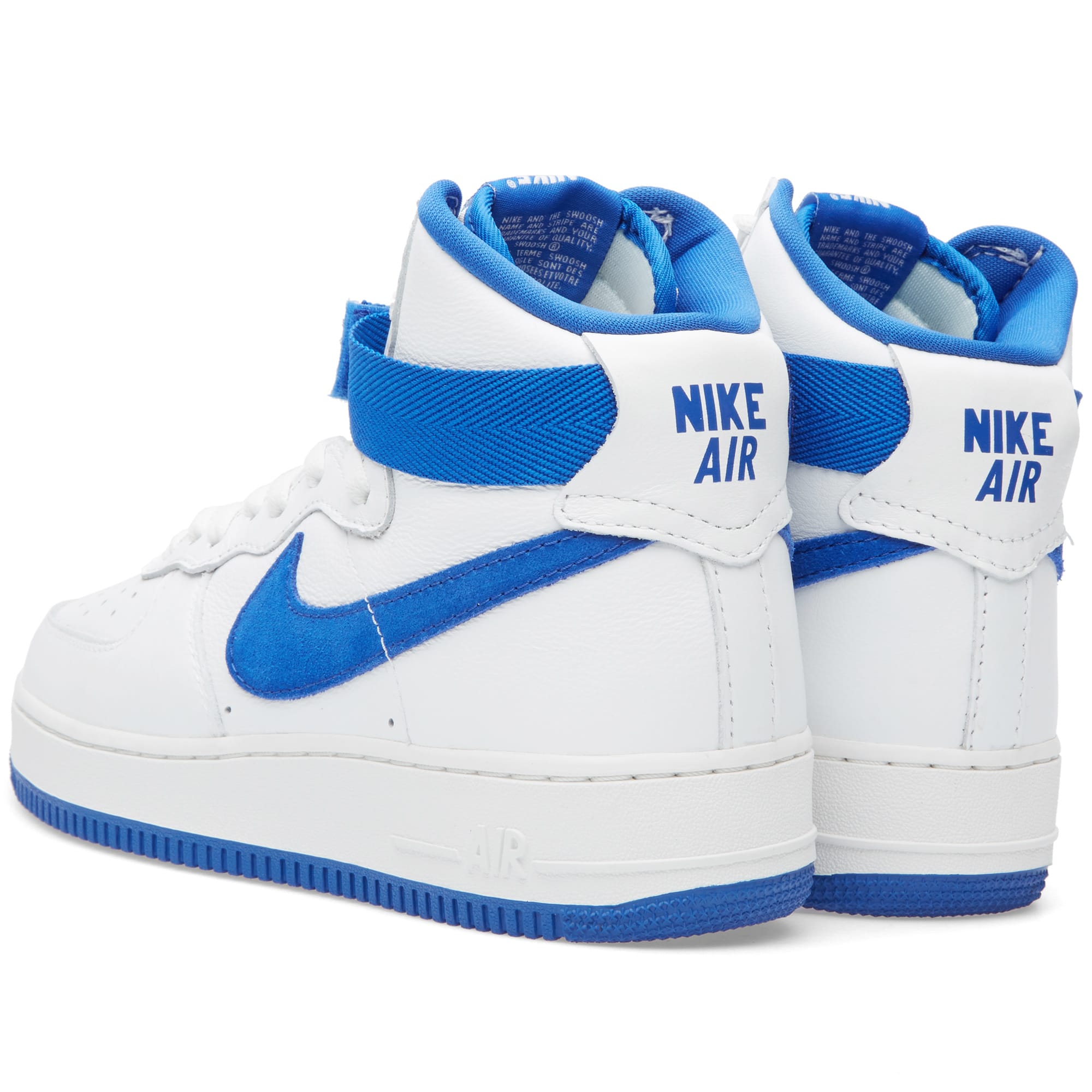 Nike Air Force 1 High Retro QS Summit White Game Royal END US 