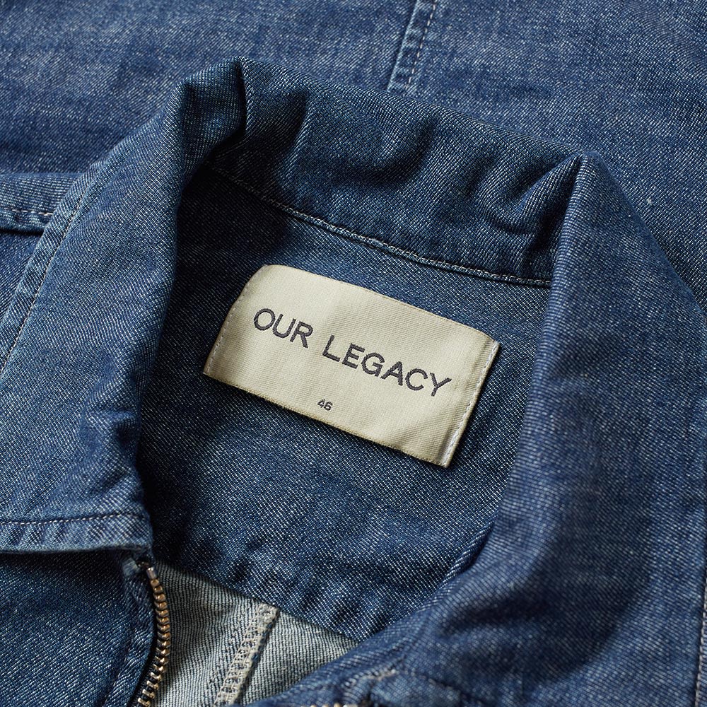 Our Legacy Drip Shirt Soft Blue Denim | END.