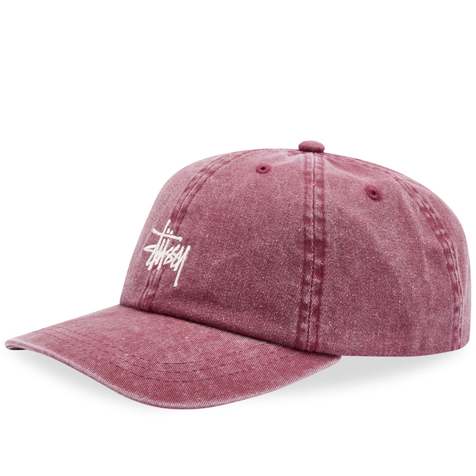 Stussy Washed Stock Low Pro Cap Burgundy | END. (KR)