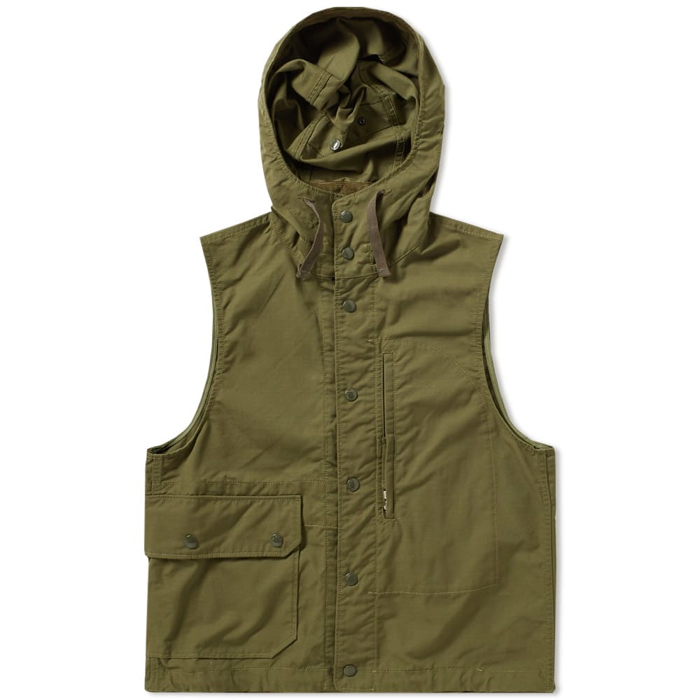 Engineered Garments Field Vest Olive Nyco Ripstop | END. (US)