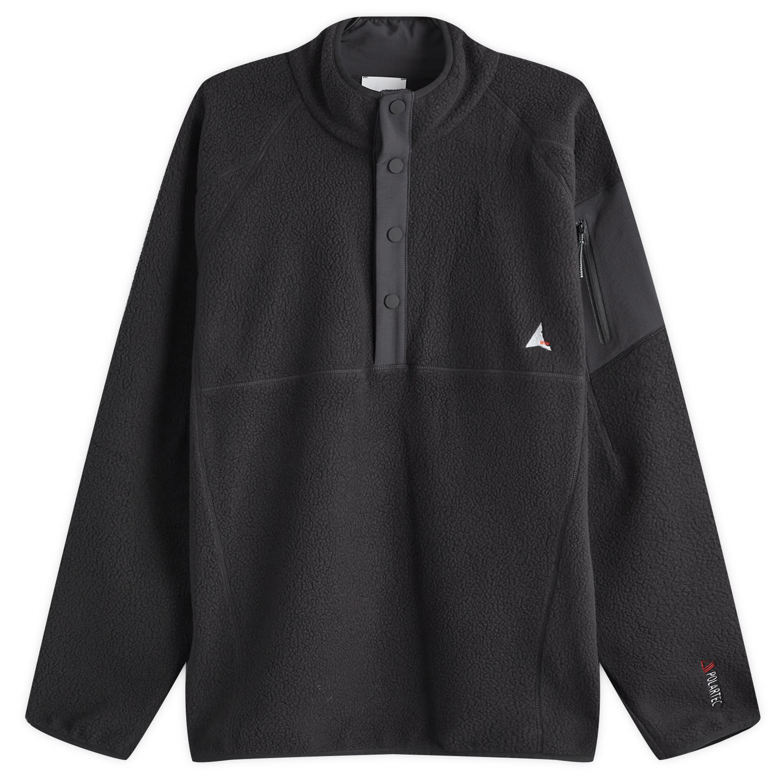ROA Polartec Button Fleece Black | END. (US)