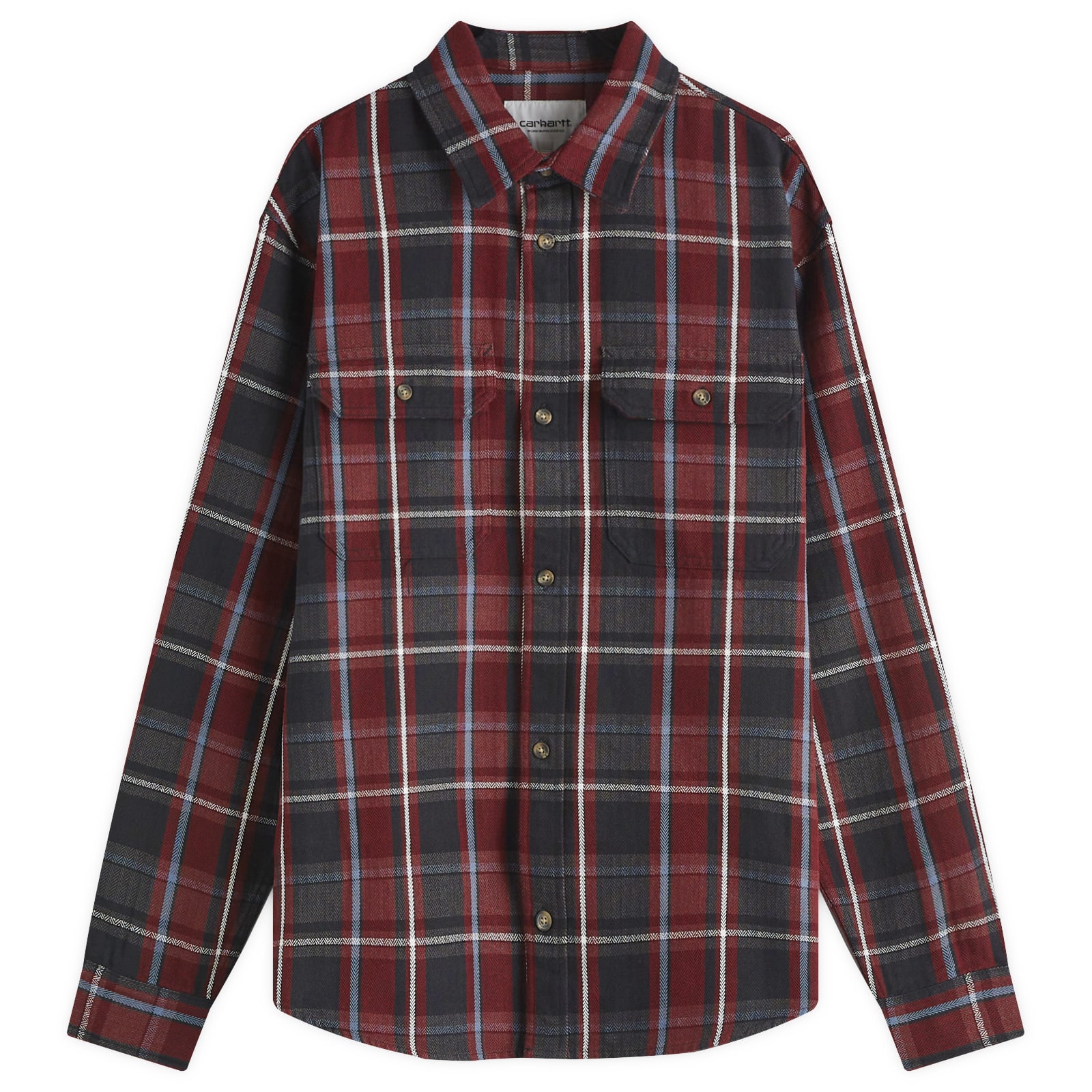 Carhartt WIP Hobart Overshirt Black Check | END. (SG)