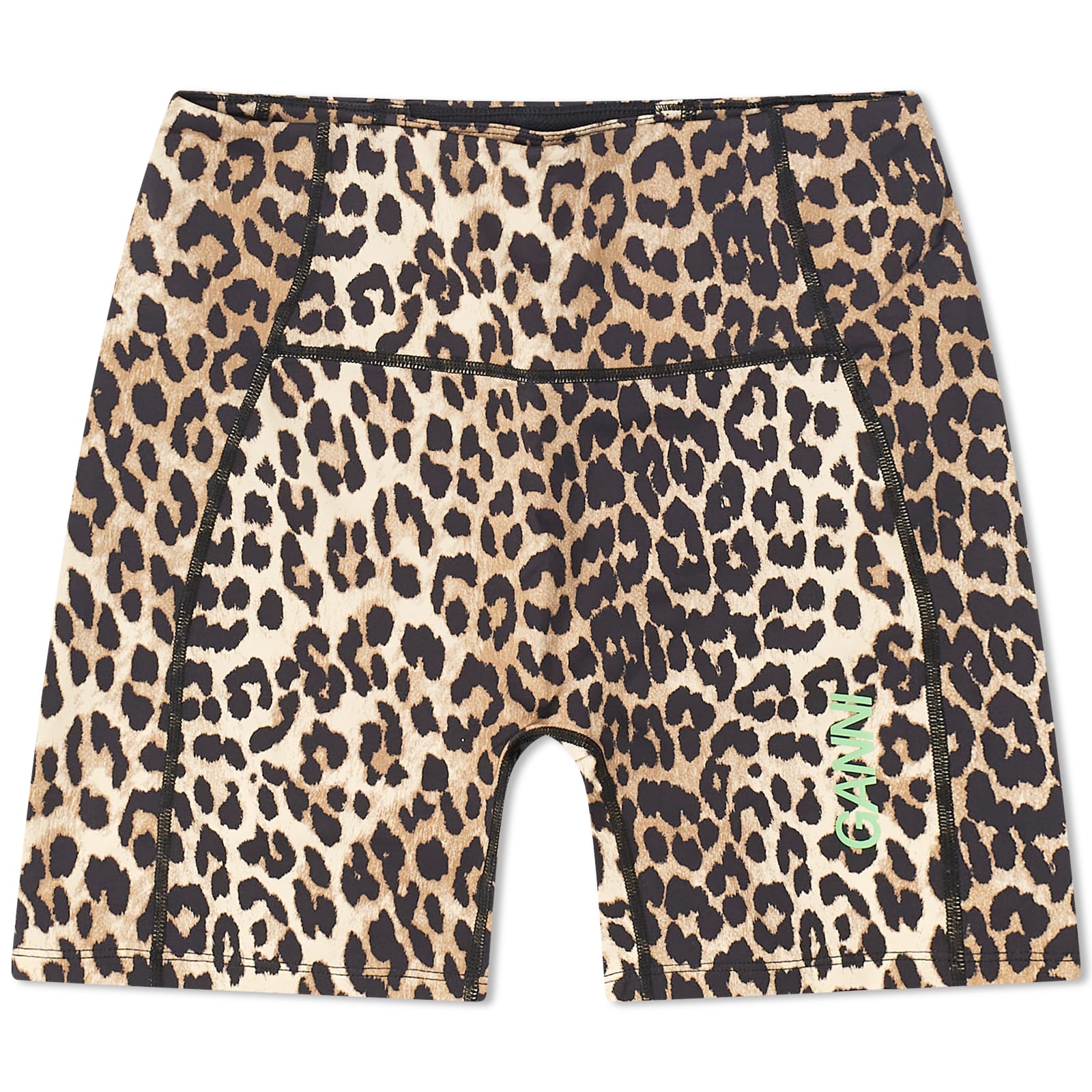 GANNI Active Ultra High Waist Shorts Leopard | END. (US)