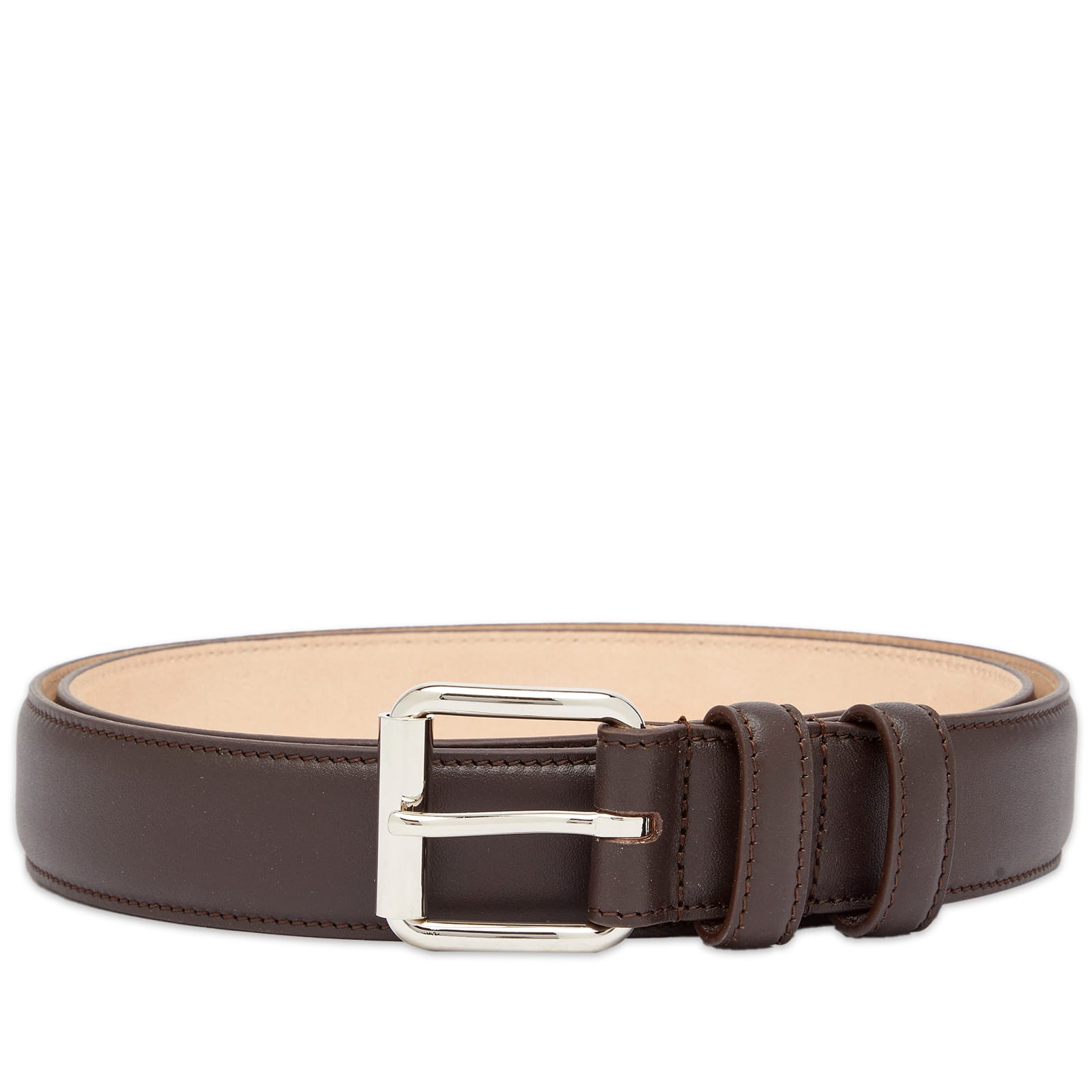 A.P.C. Classic Paris Belt Dark Brown | END.