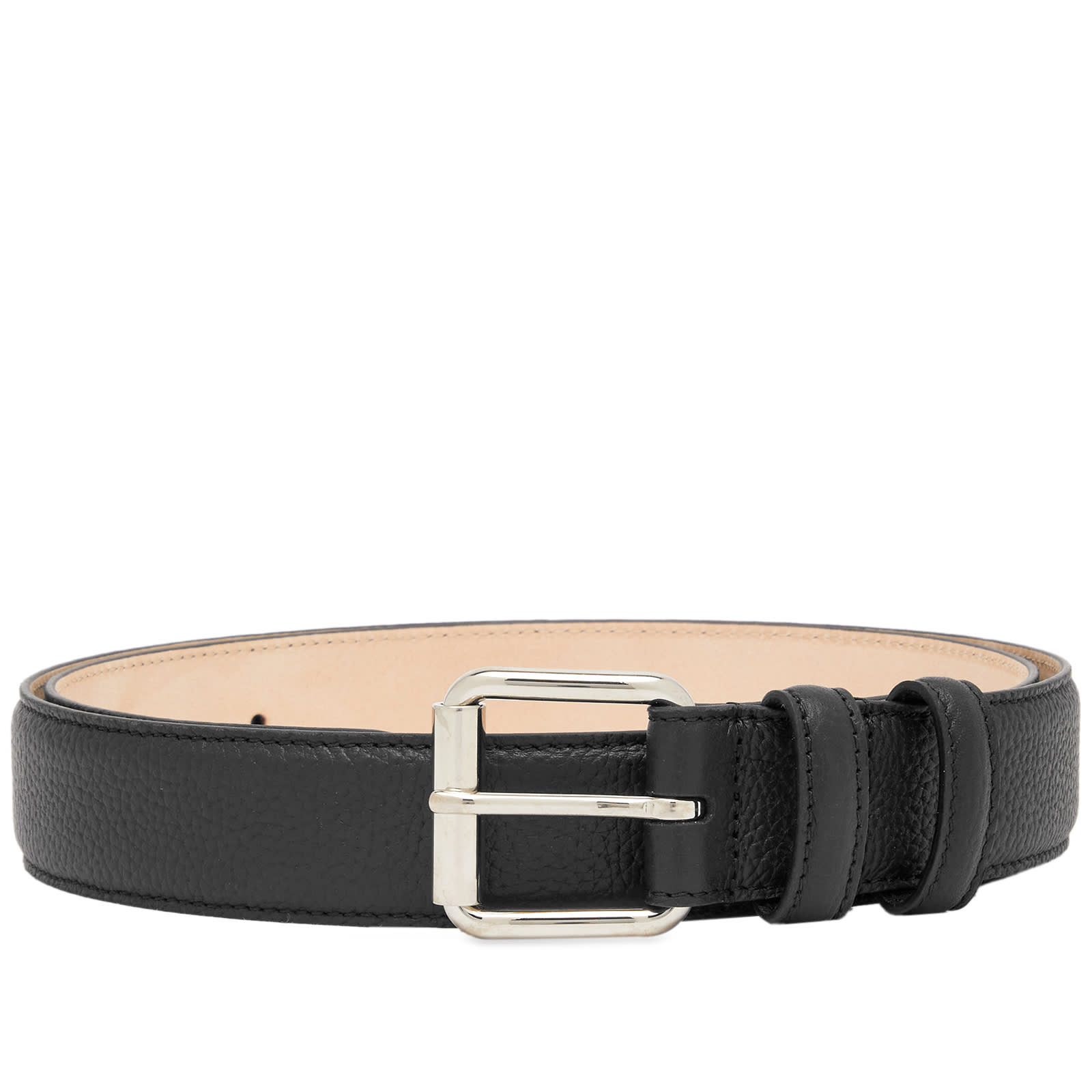 A.P.C. Paris Grain Leather Belt Black | END. (KR)