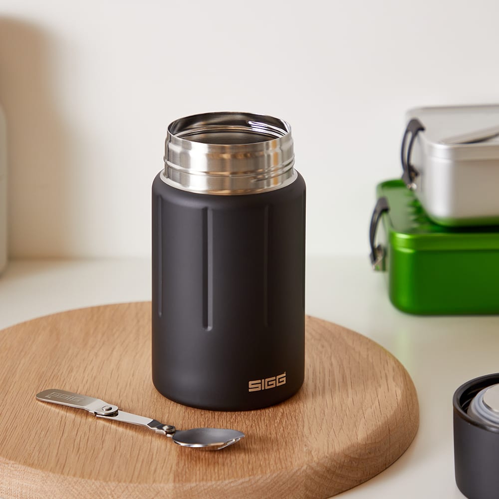 SIGG Gemstone Food Jar Obsidian 0.75L Black | END. (US)