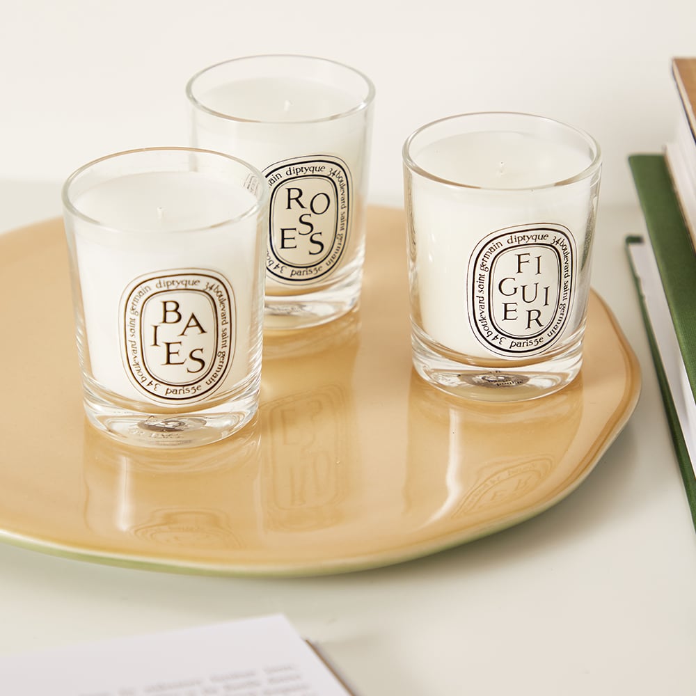 diptyque Standard Table Candle Baies, Figuier & Roses 3 x 70g | END. (UK)