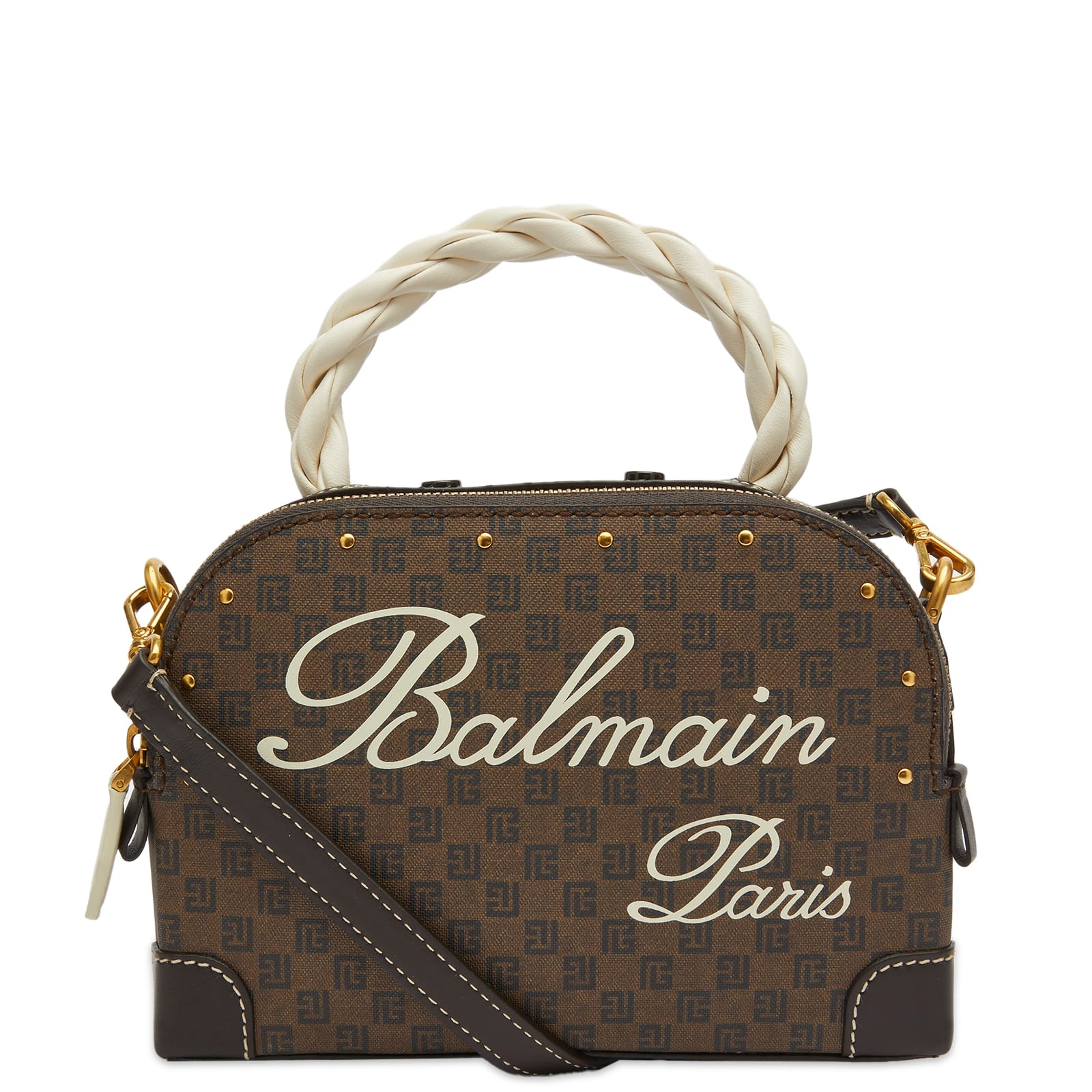Balmain Mini Make Up Purse Brown | END. (US)