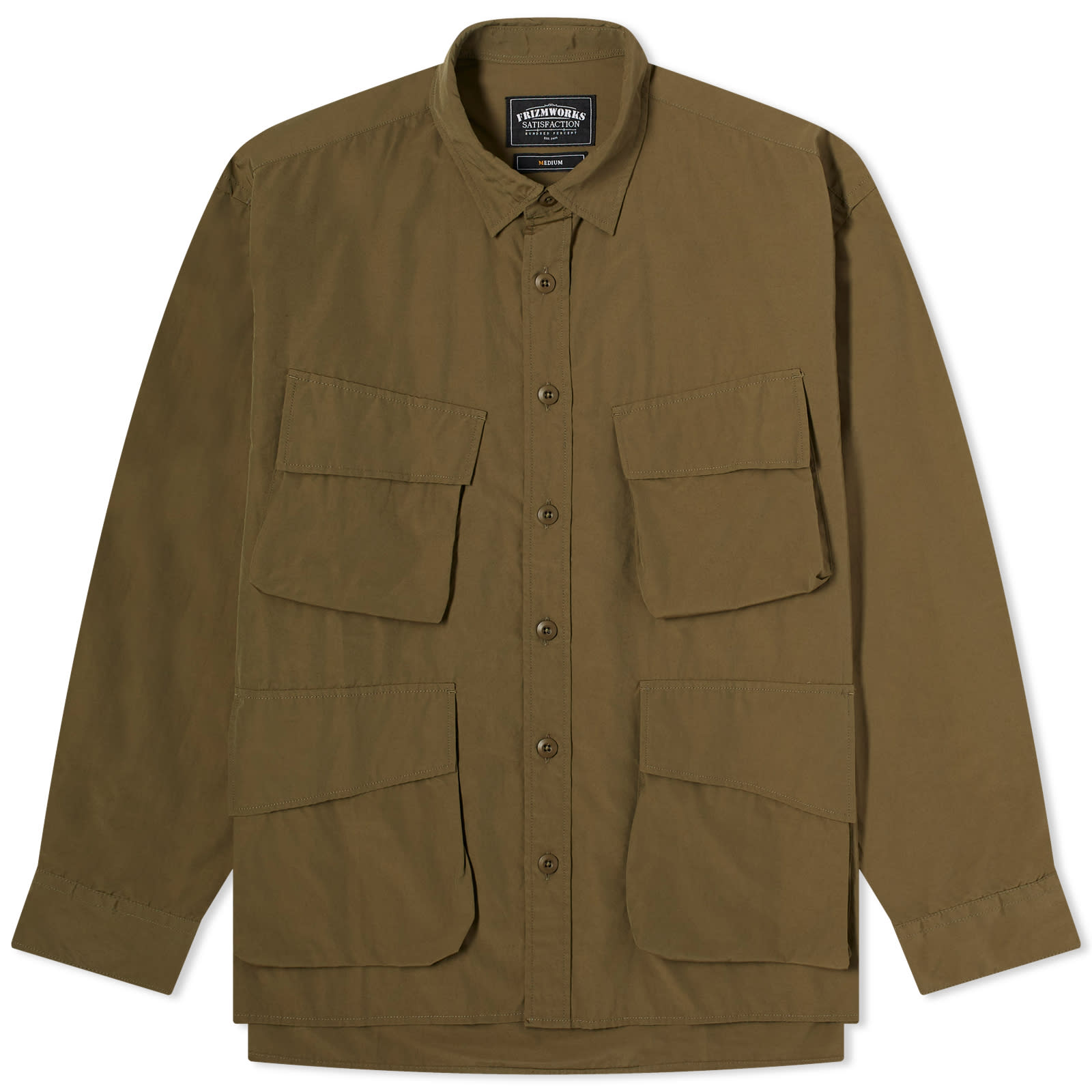 FrizmWORKS CP Fatigue Shirt Jacket Olive | END. (KR)