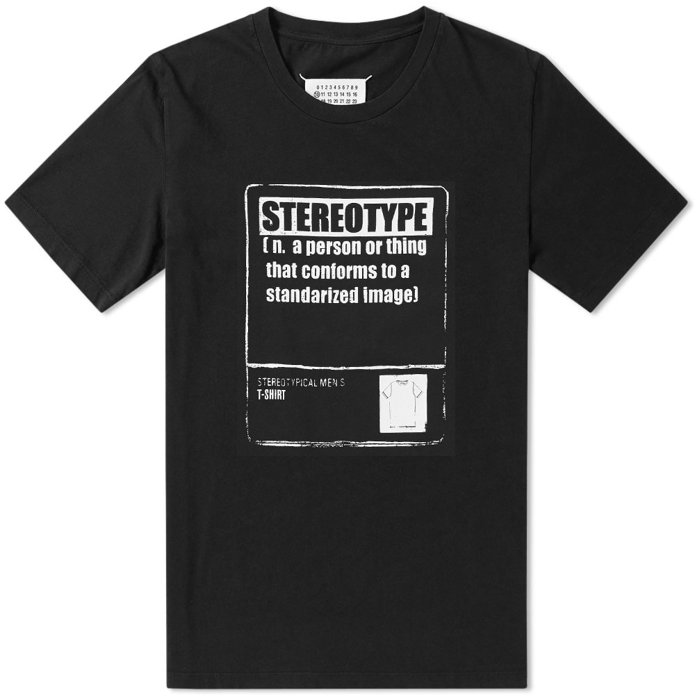 Maison Margiela 10 Stereotype Print Tee Black & White | END. (US)