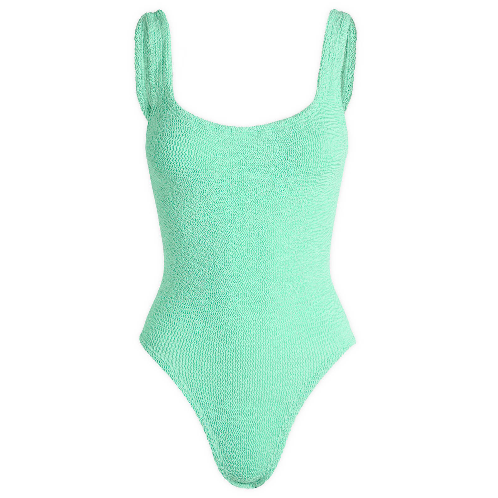 Hunza G Square Neck Swimsuit Metallic Mint | END. (GB)