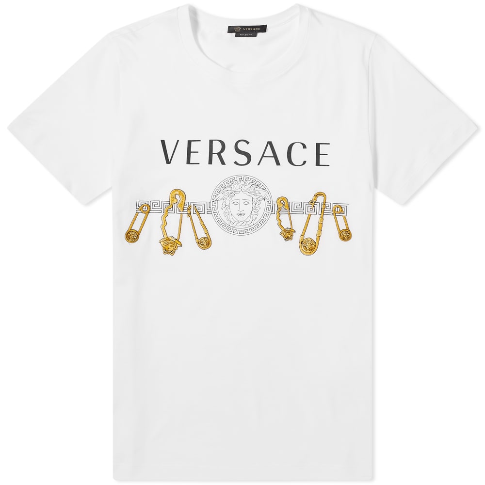 Versace Safety Pin Tee White | END.