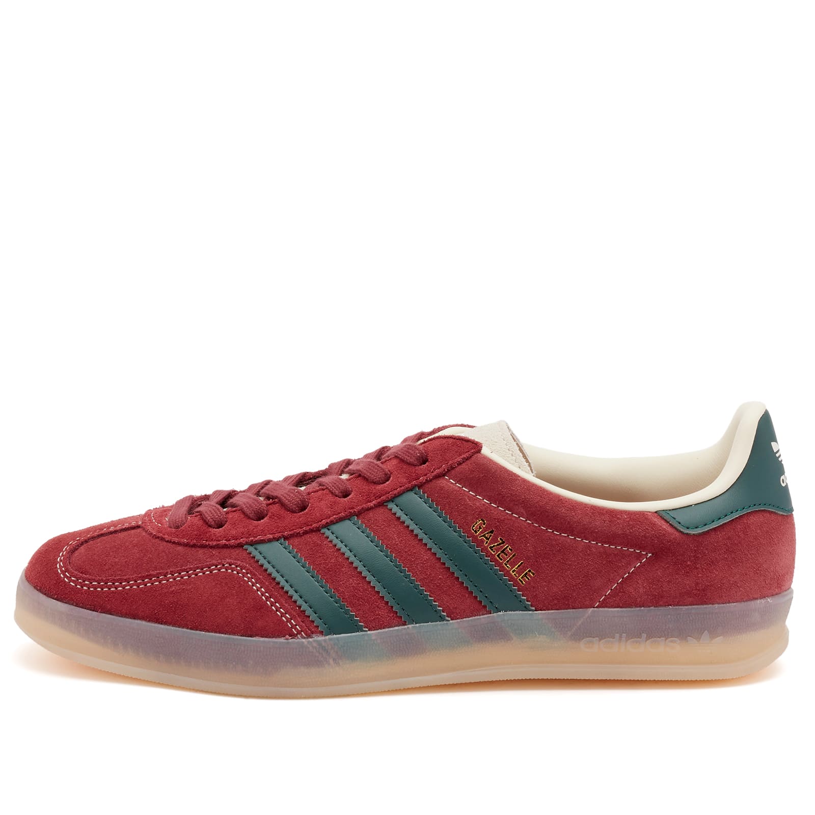 adidas Gazelle Indoor Sneaker Shadow Red, Shadow Green & Wonder White ...