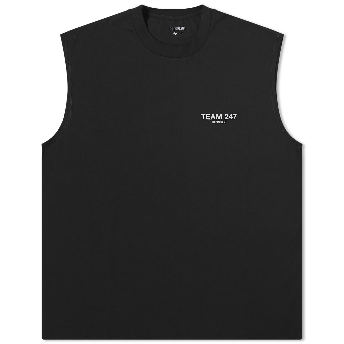 Represent Team 247 Oversized Tank T-Shirt Jet Black | END. (GB)