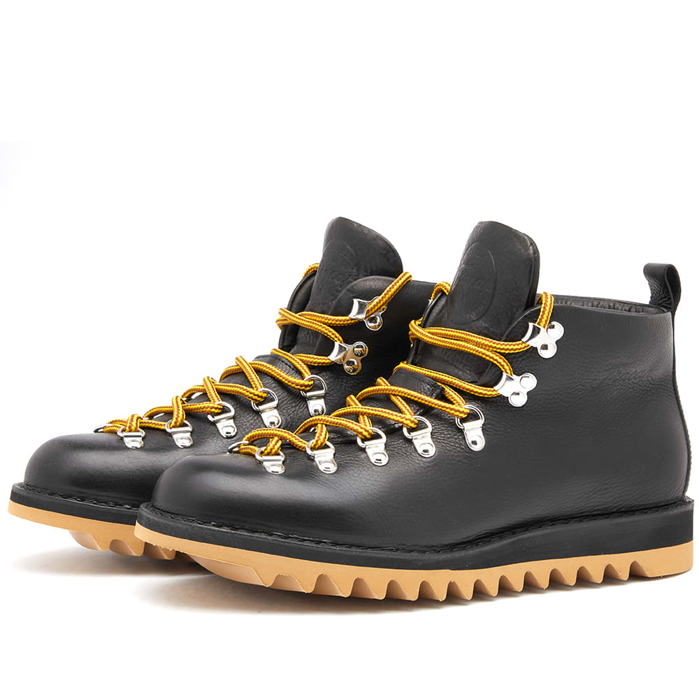 Fracap M120 Ripple Sole Shearling Lined Boot Black | END.
