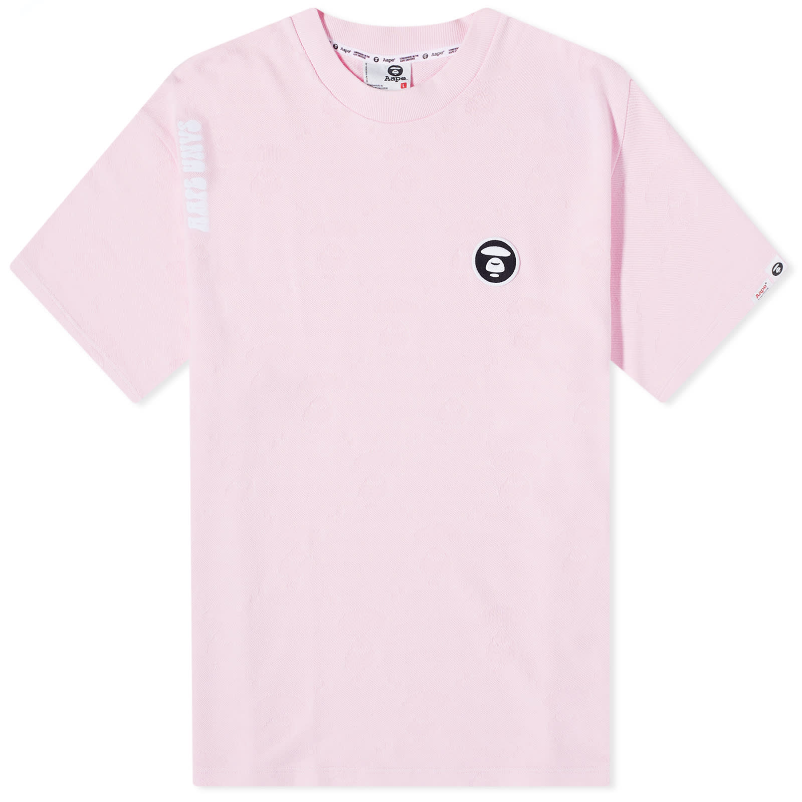 AAPE Peace Jacquard T-Shirt Pink | END. (US)
