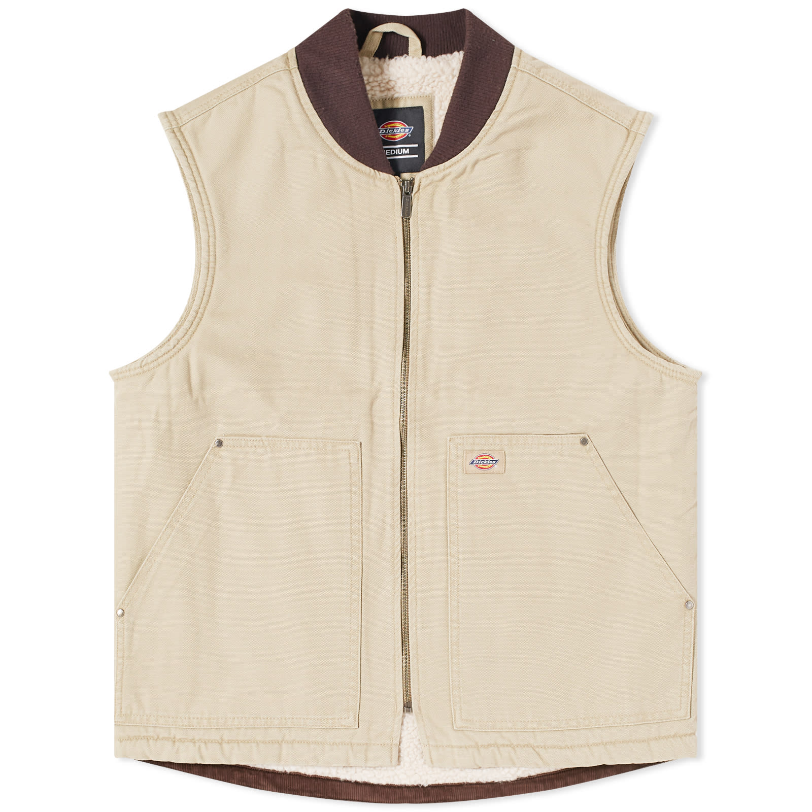 Dickies Duck Canvas Vest Stone Washed Desert Sand | END. (US)