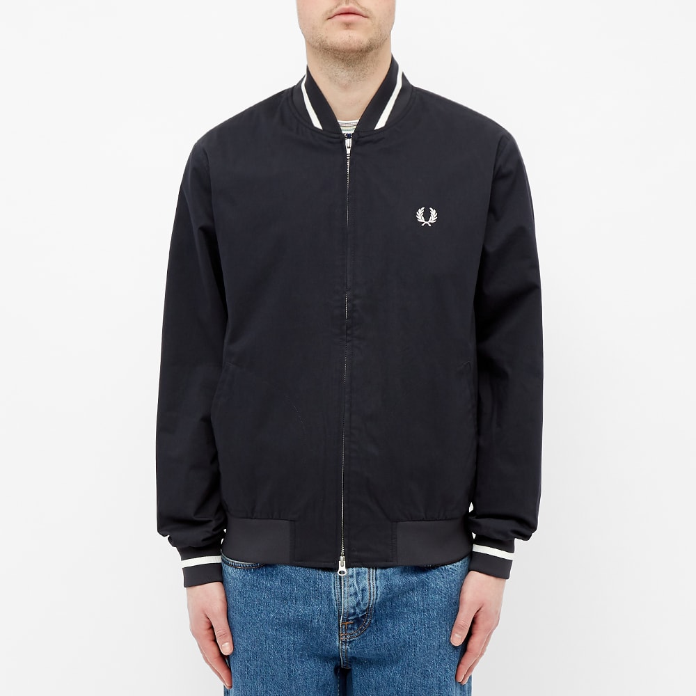 Fred Perry Tennis Bomber Jacket Navy | END. Fred Perry Tennis Bomber Jacket Navy | END.