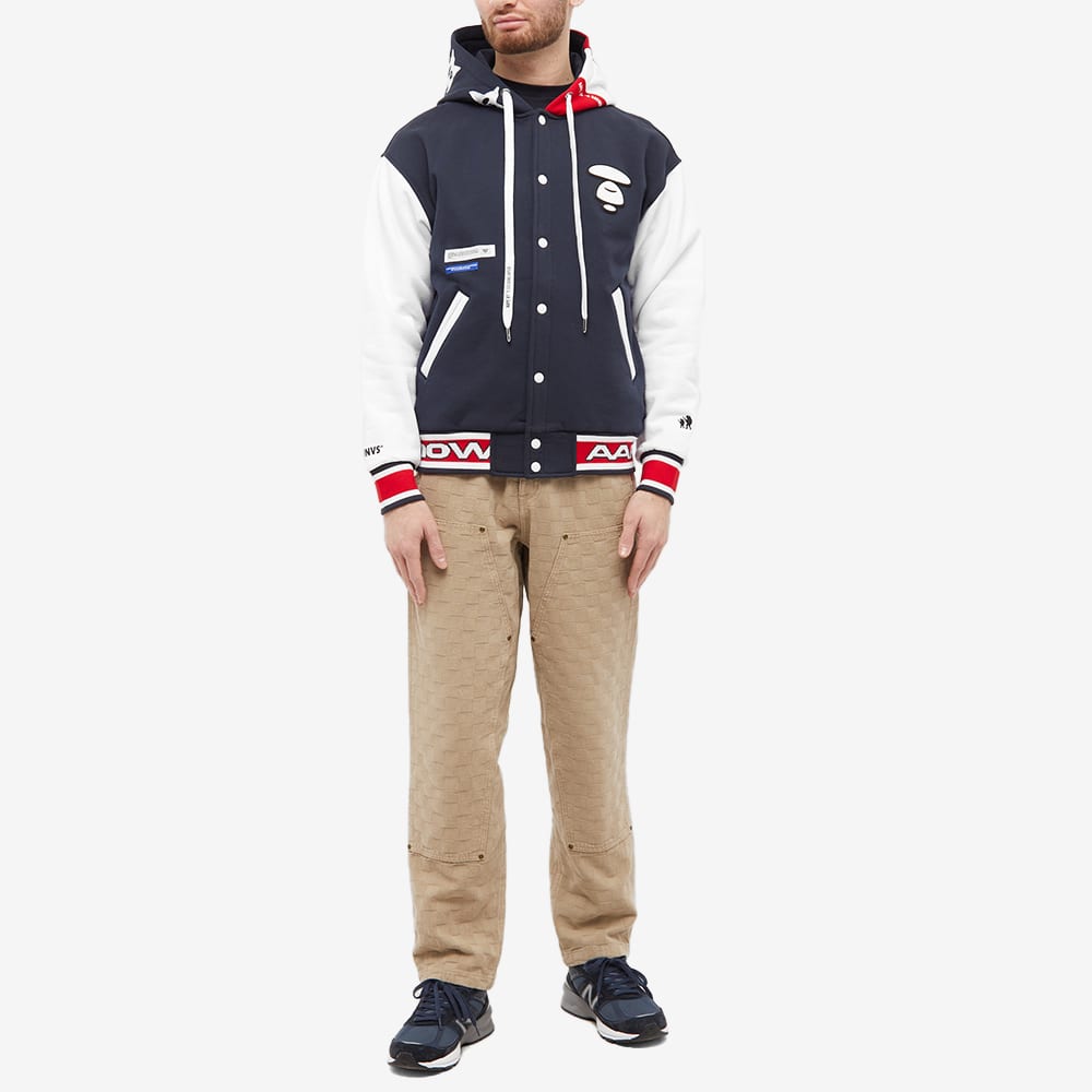 AAPE Hooded Baseball Jacket Navy | END. (Global)