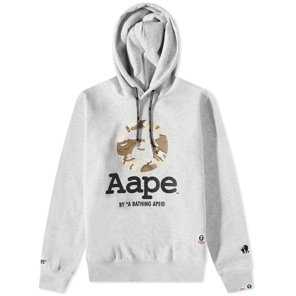 AAPE Camo Moon Face Hoodie White Marl | END. (KR)