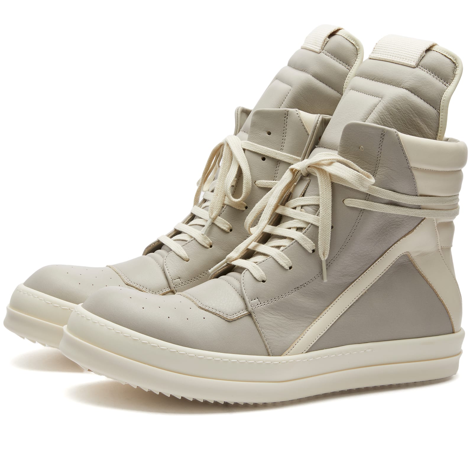 Rick Owens Geobasket Sneaker Pearl & Milk | END.