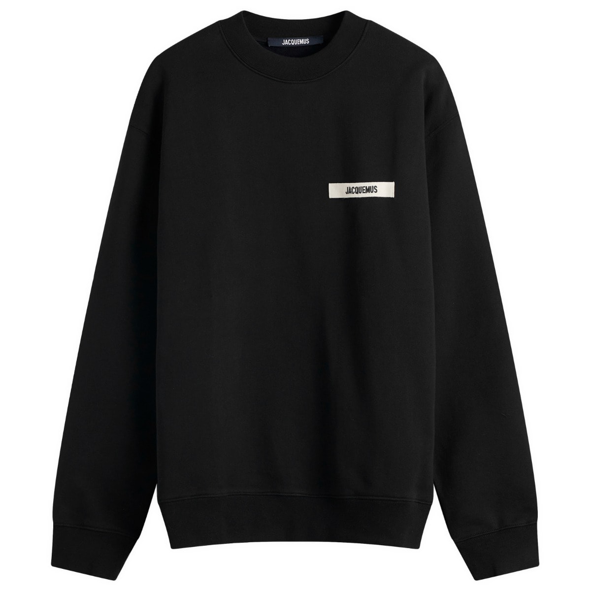 Jacquemus Grosgrain Patch Logo Sweatshirt Black | END. (GB)