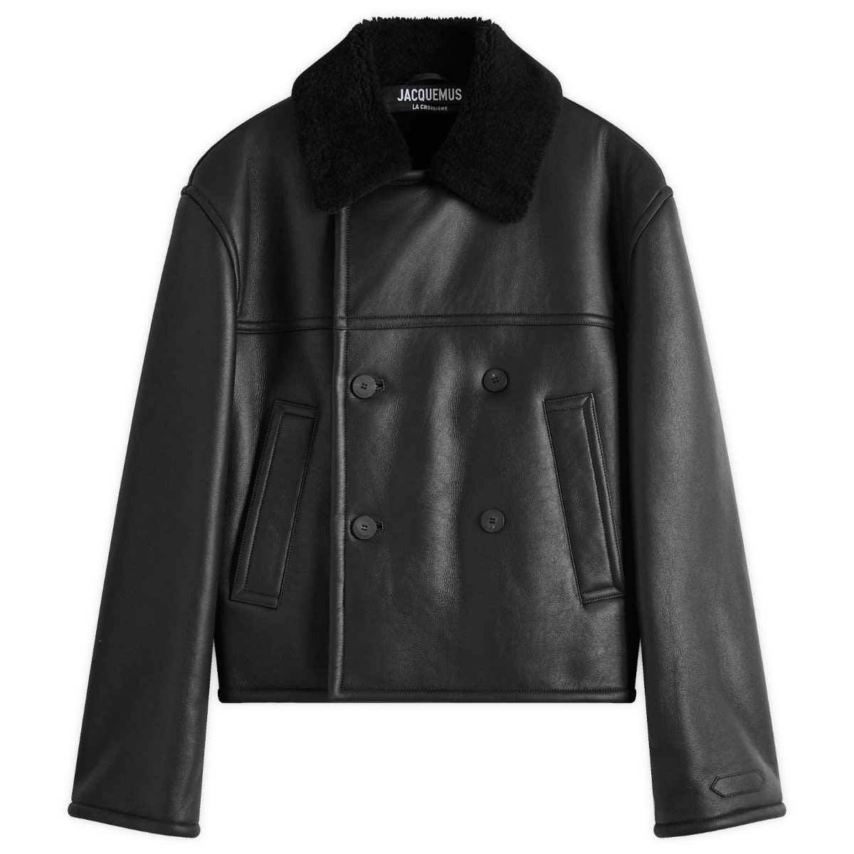 Jacquemus Short Shearling Jacket Black | END. (GB)