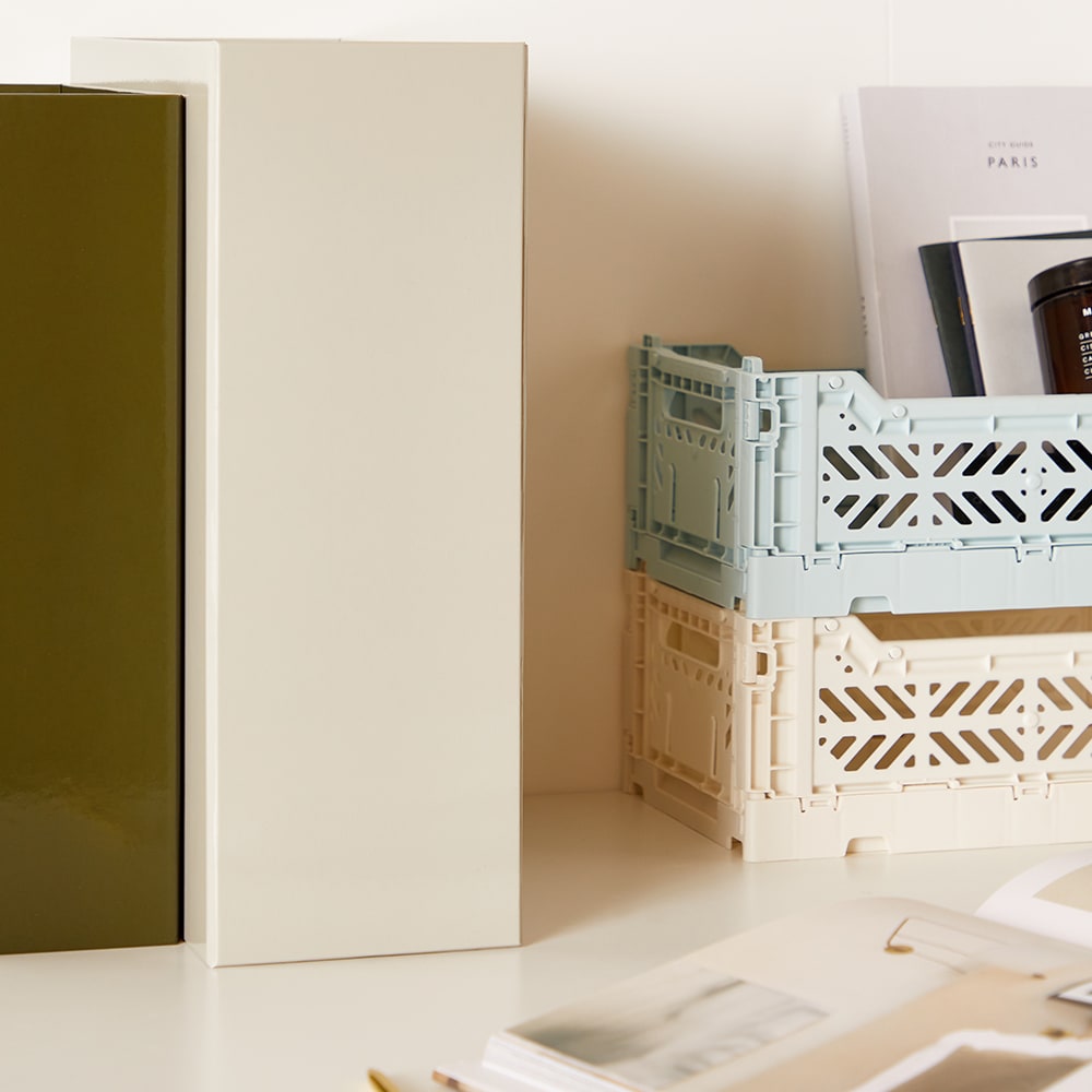 HAY Colour Storage Box - Medium Grey | END. (Europe)