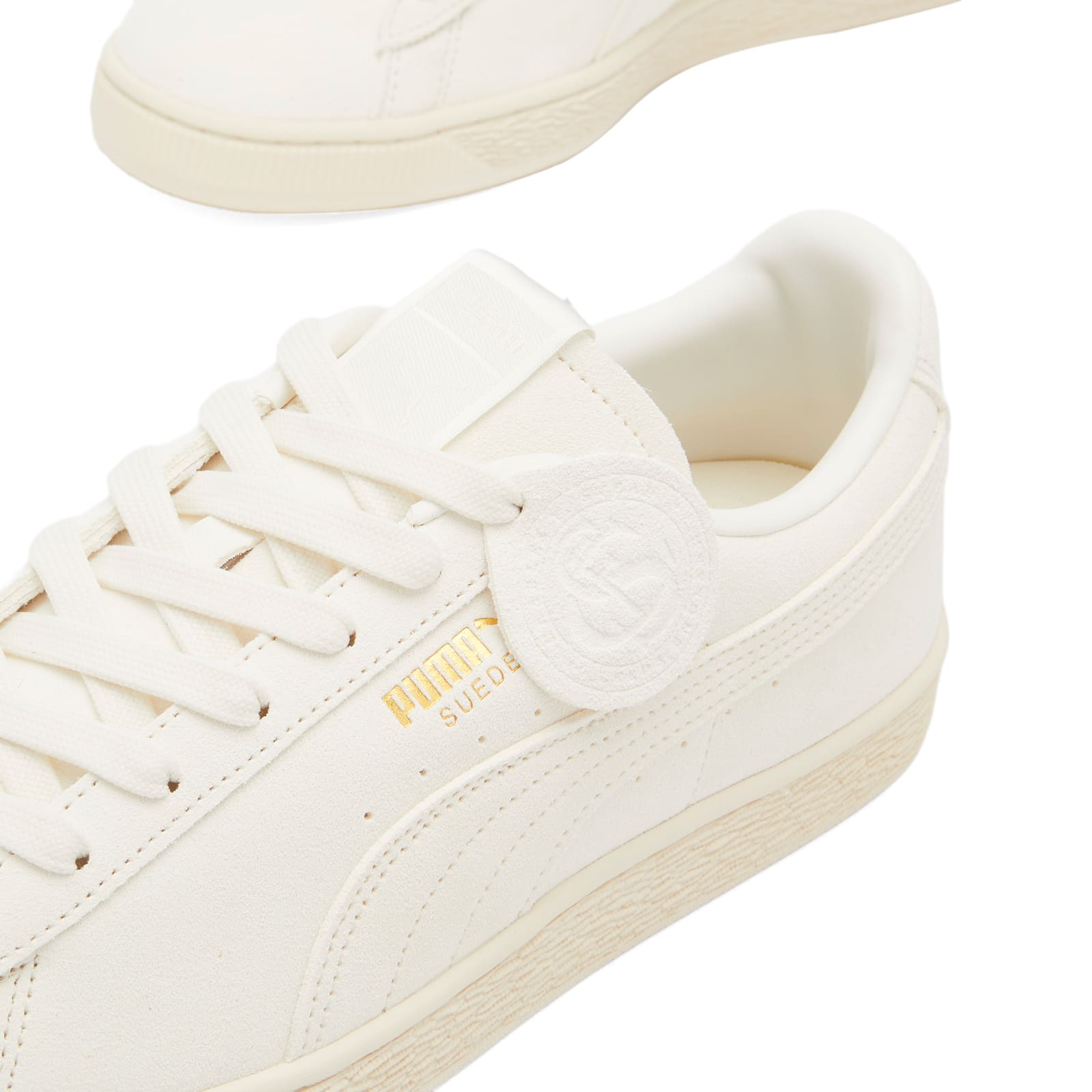 Puma CF. Stead Suede Sneaker White - Curated Menswear