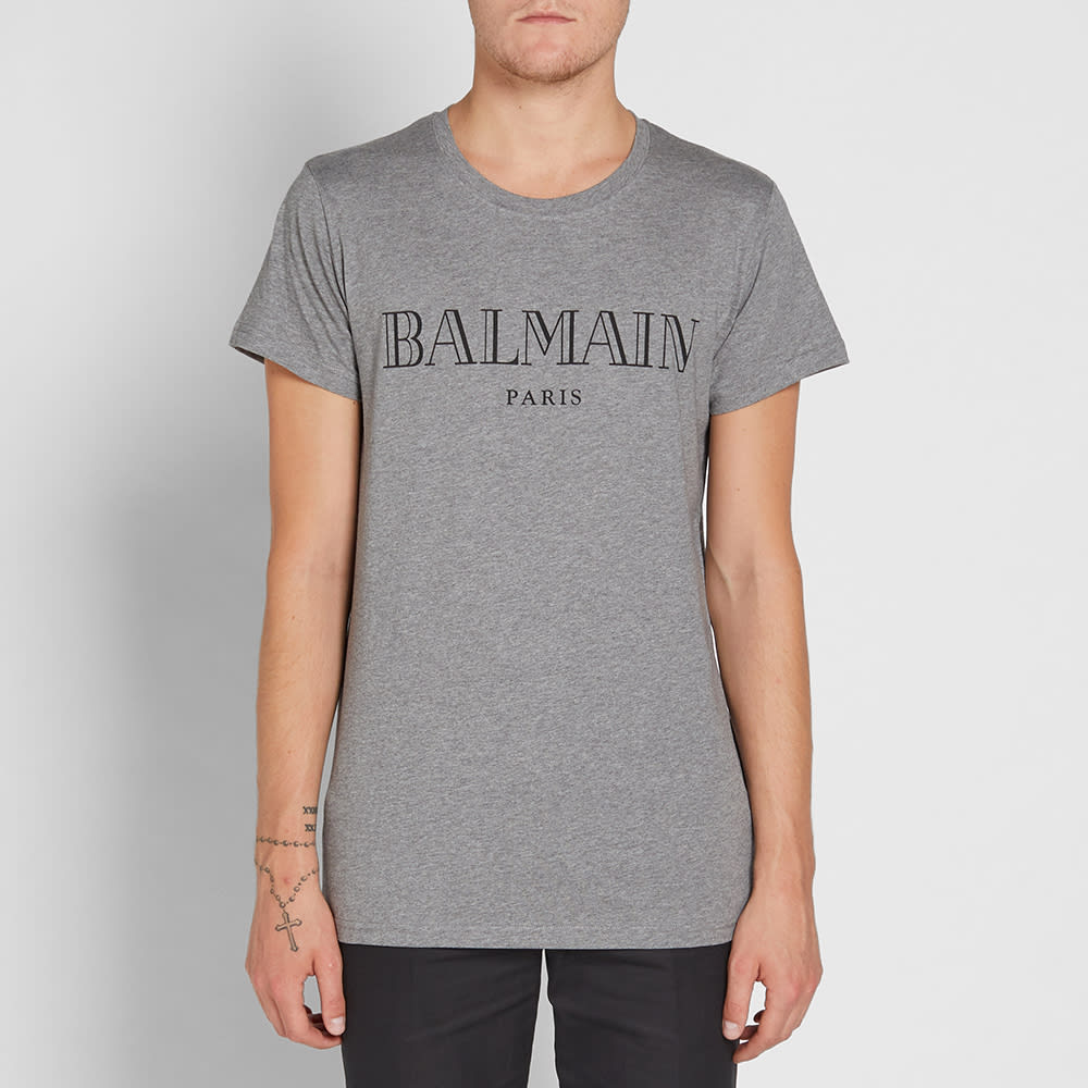 Balmain Logo Tee Grey | END. (US)