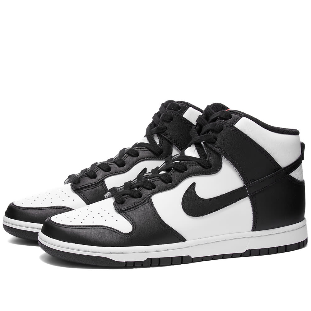 Nike Dunk Hi Retro White, Black & University Red | END. (ES)